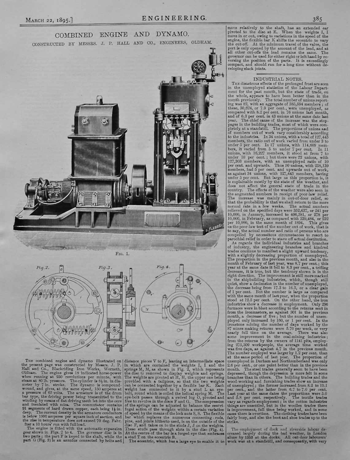 Combined Engine and Dynamo. 1895.