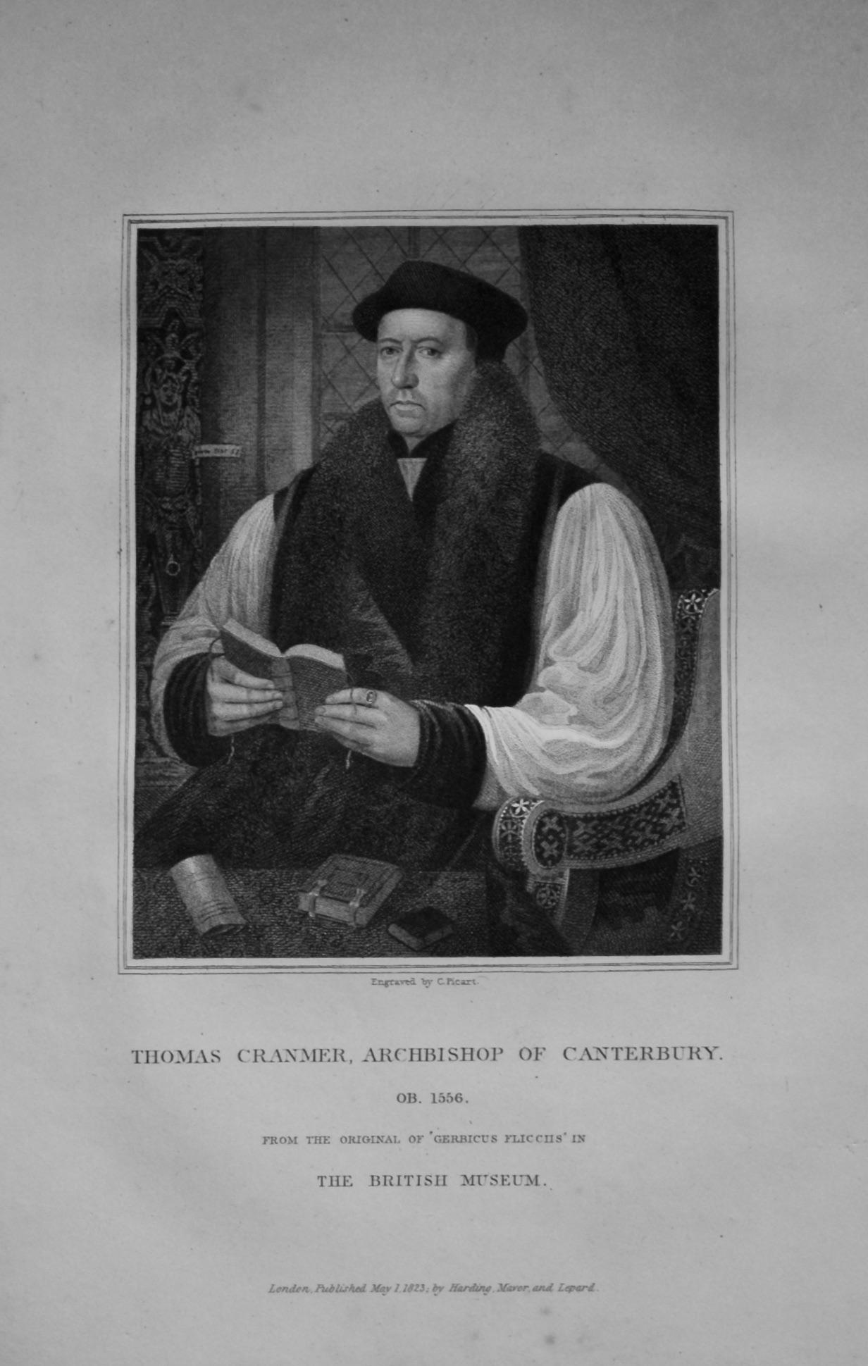 Thomas Cranmer, Archbishop of Canterbury. 1823.