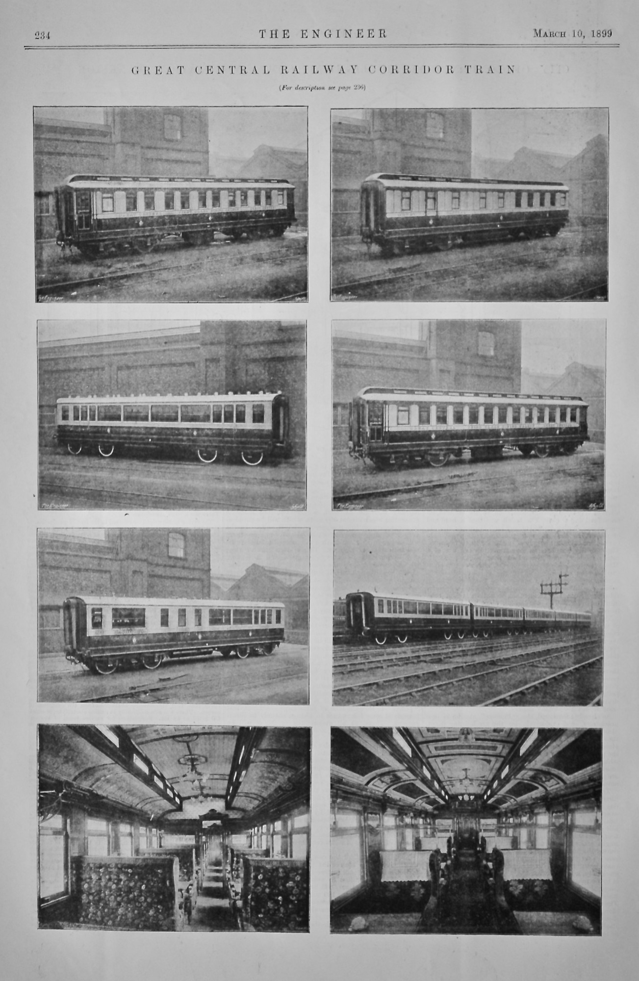 Great Central Railway Corridor Train. 1899.