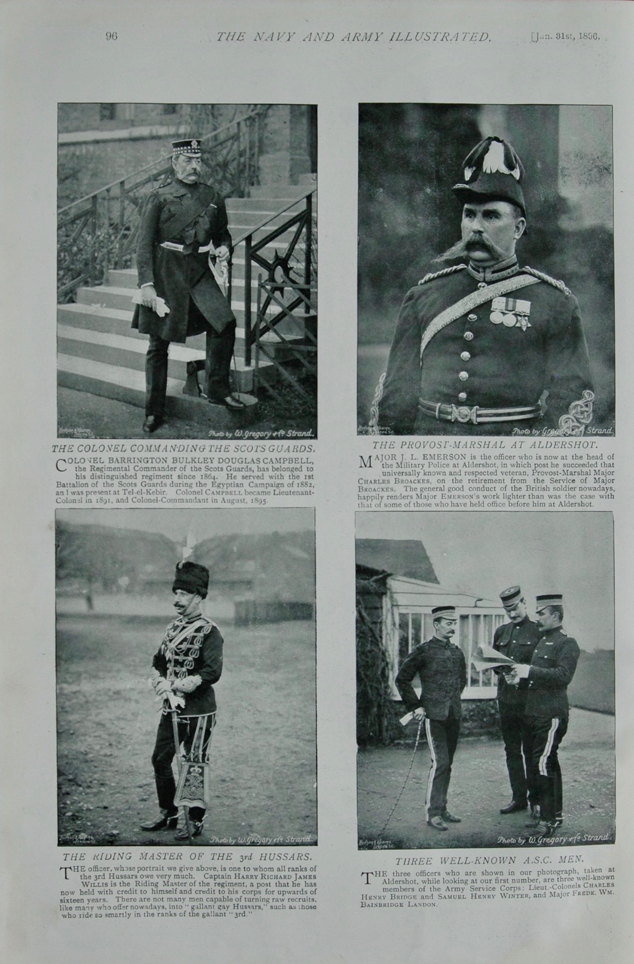 The Sergeant-Major of the Greys, Sergeant-Major G. Duncan. 1896