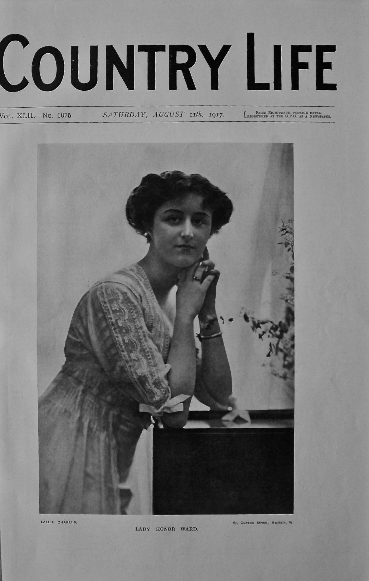 Lady Honor Ward. 1917.