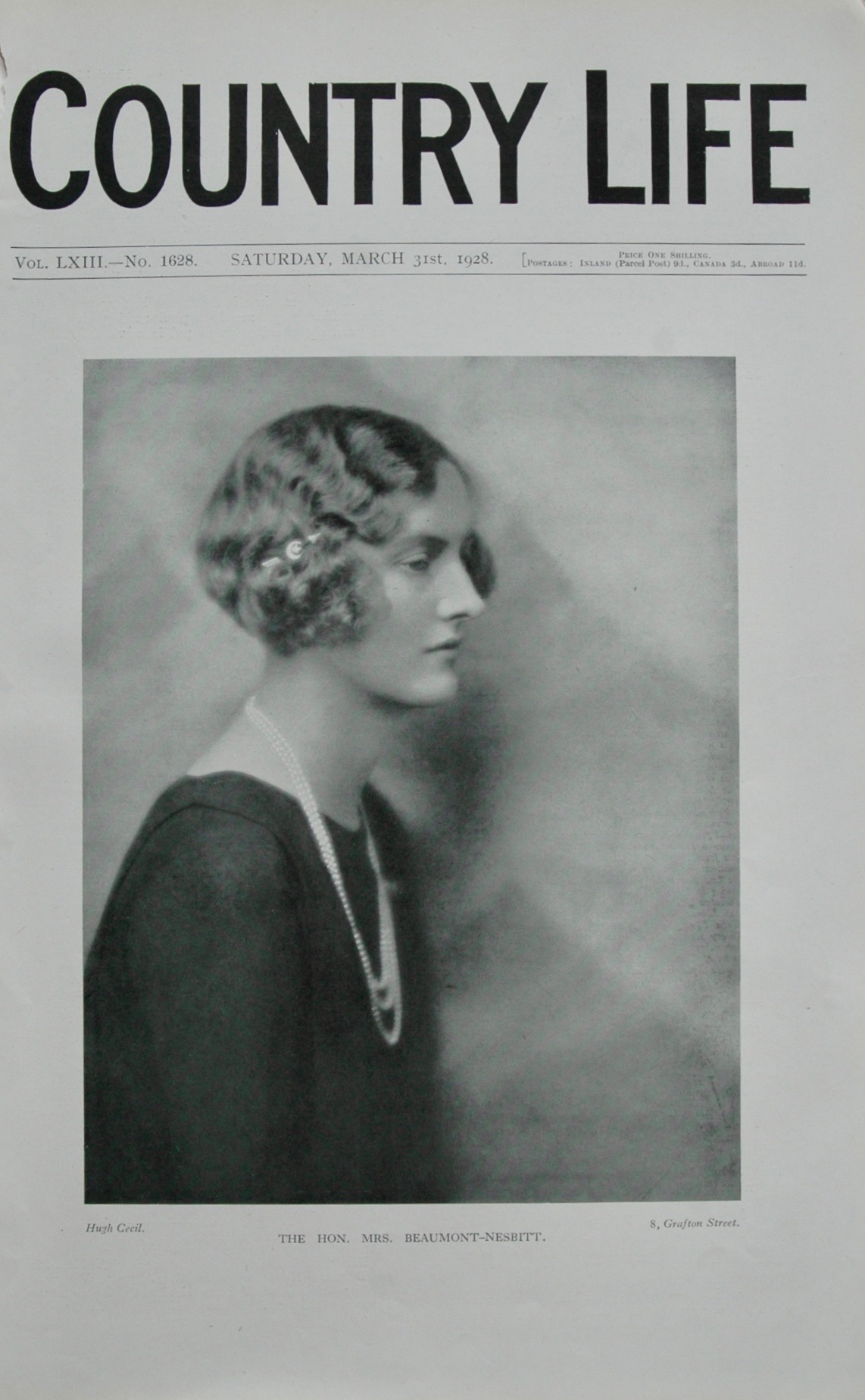 The Hon Mrs Beaumont-Nesbitt. 1928.