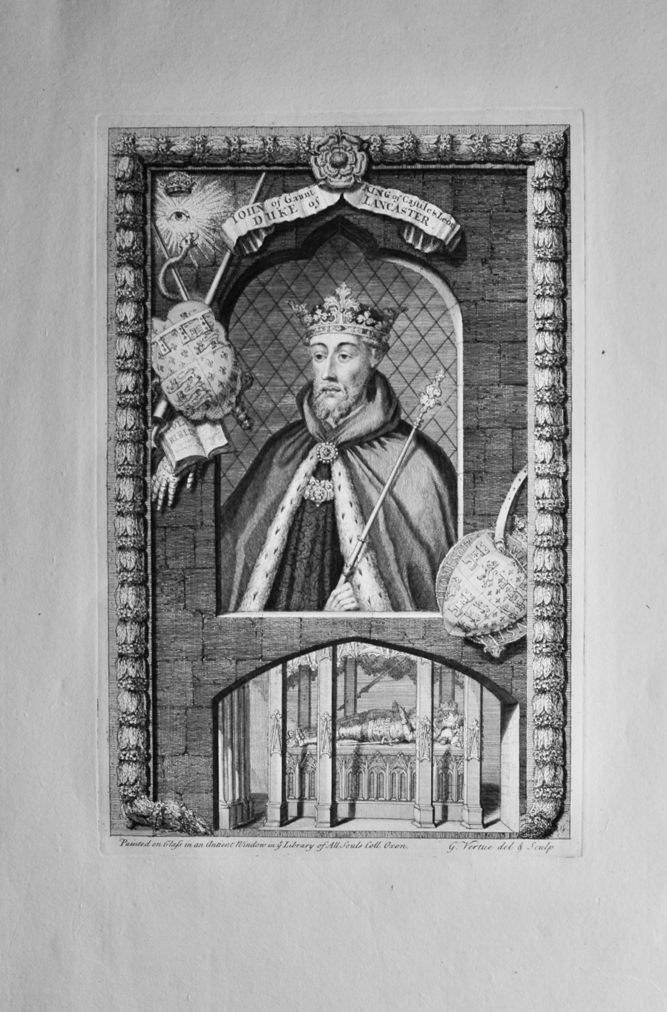 John of Gaunt, King of Castile & Leon, Duke of Lancaster. 1736.