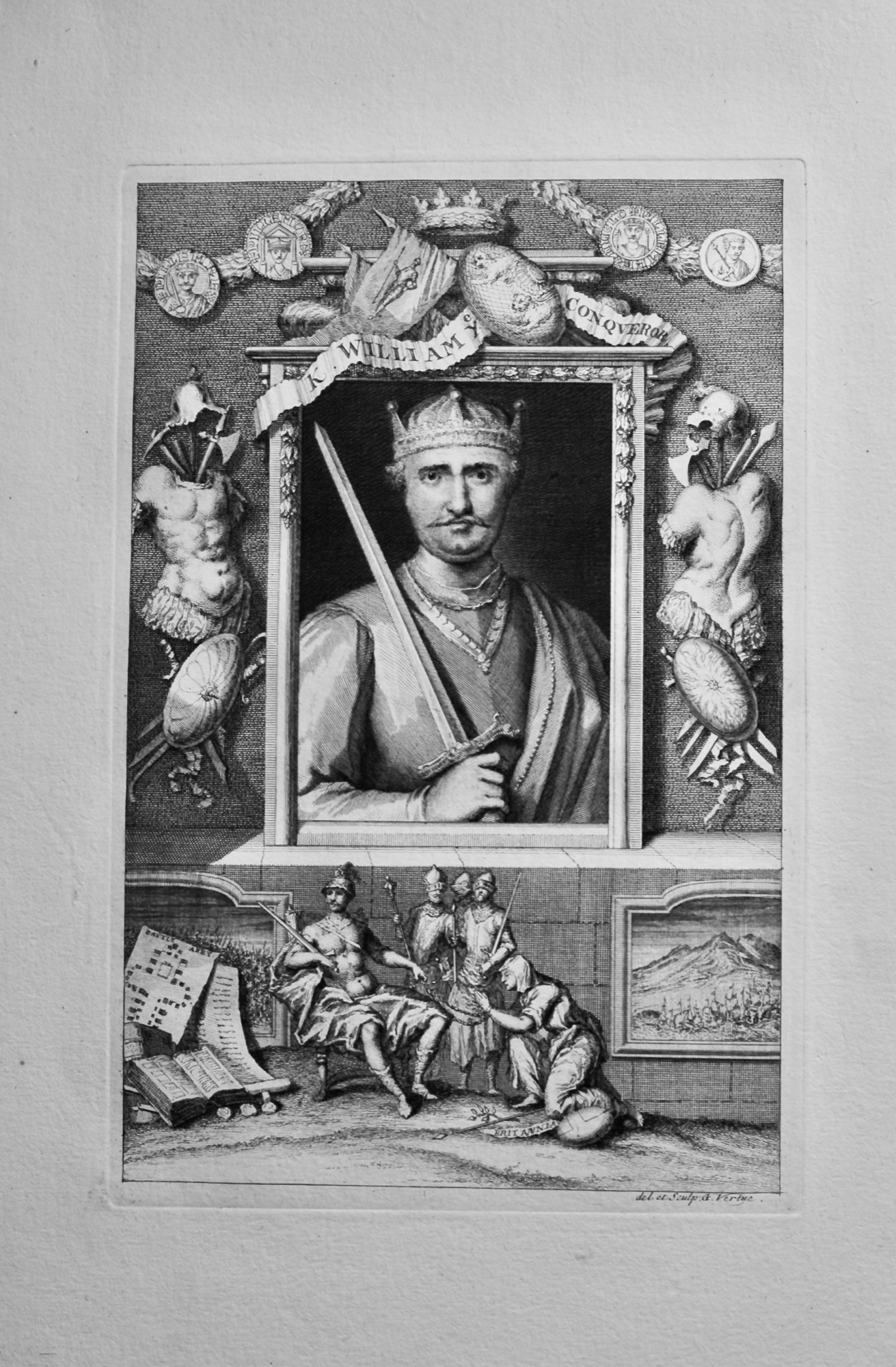 King William Ye Conqueror. 1736.