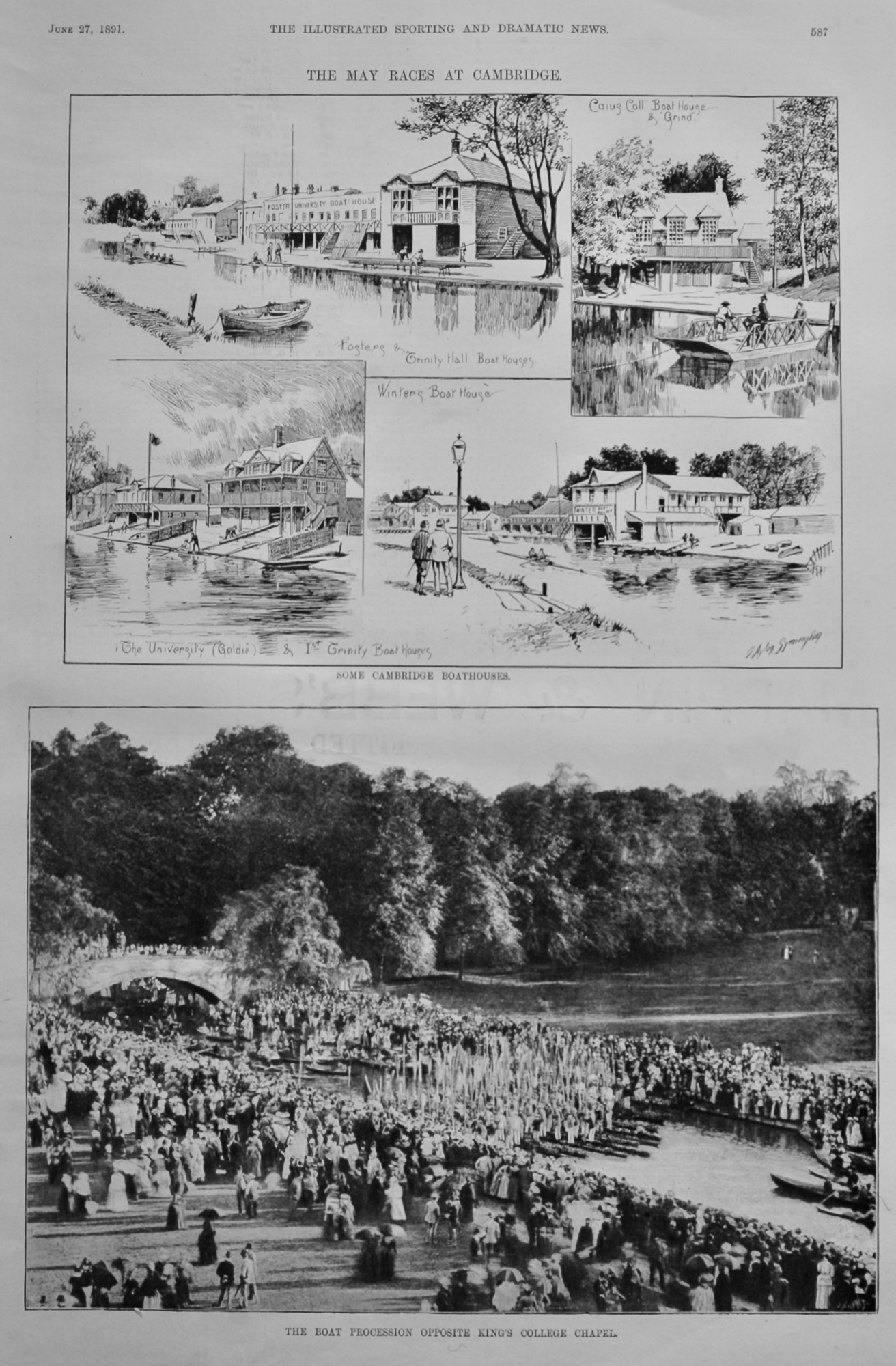 May Races at Cambridge. 1891.