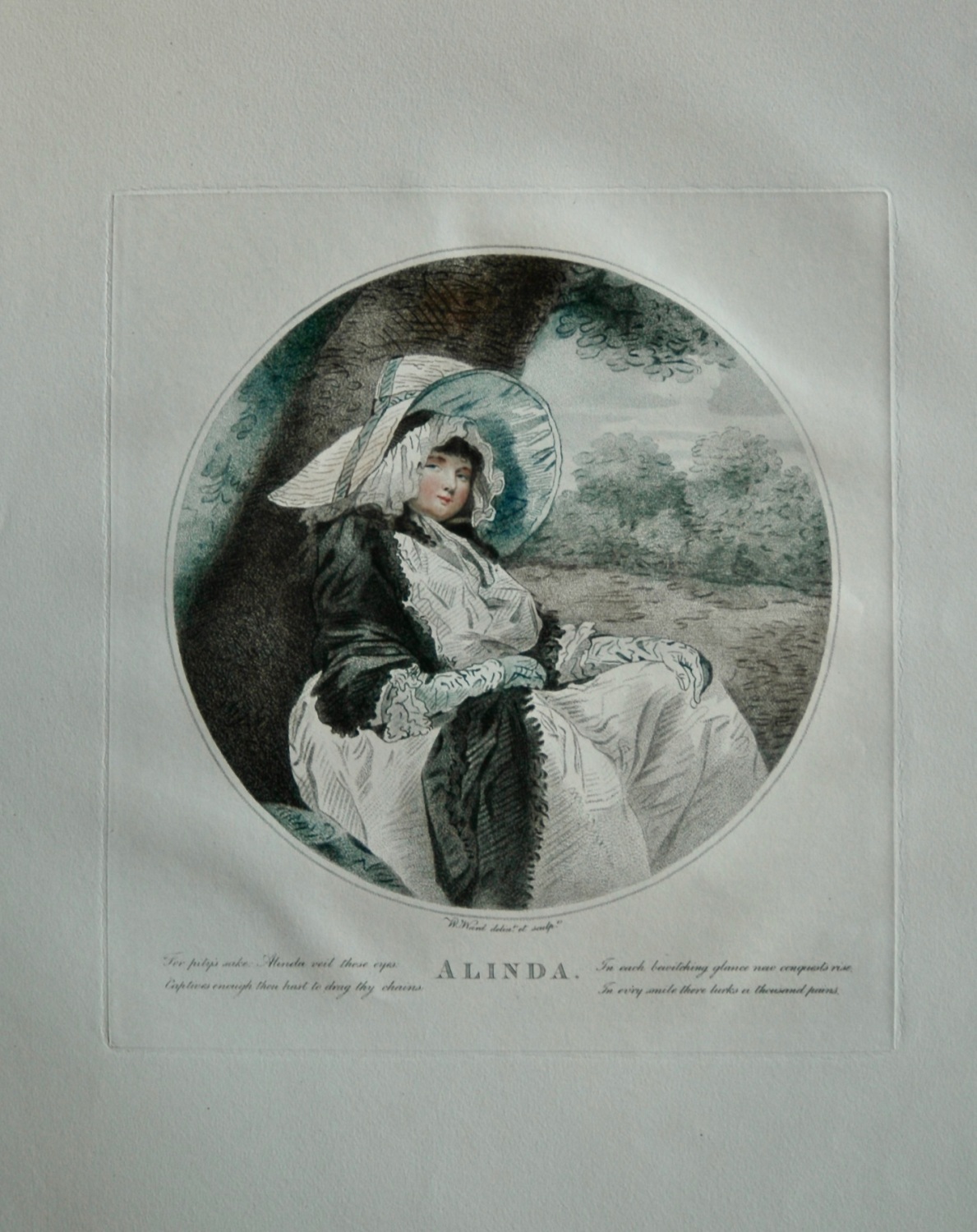 Alinda. (Colour Mezzotint).