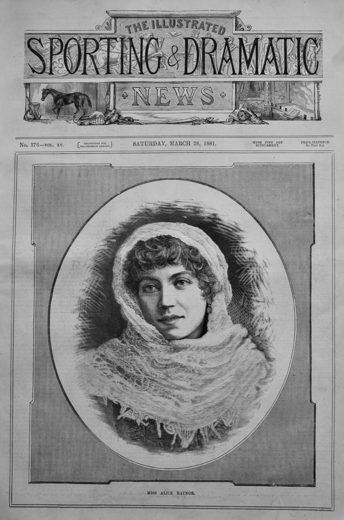 Miss Alice Raynor 1881
