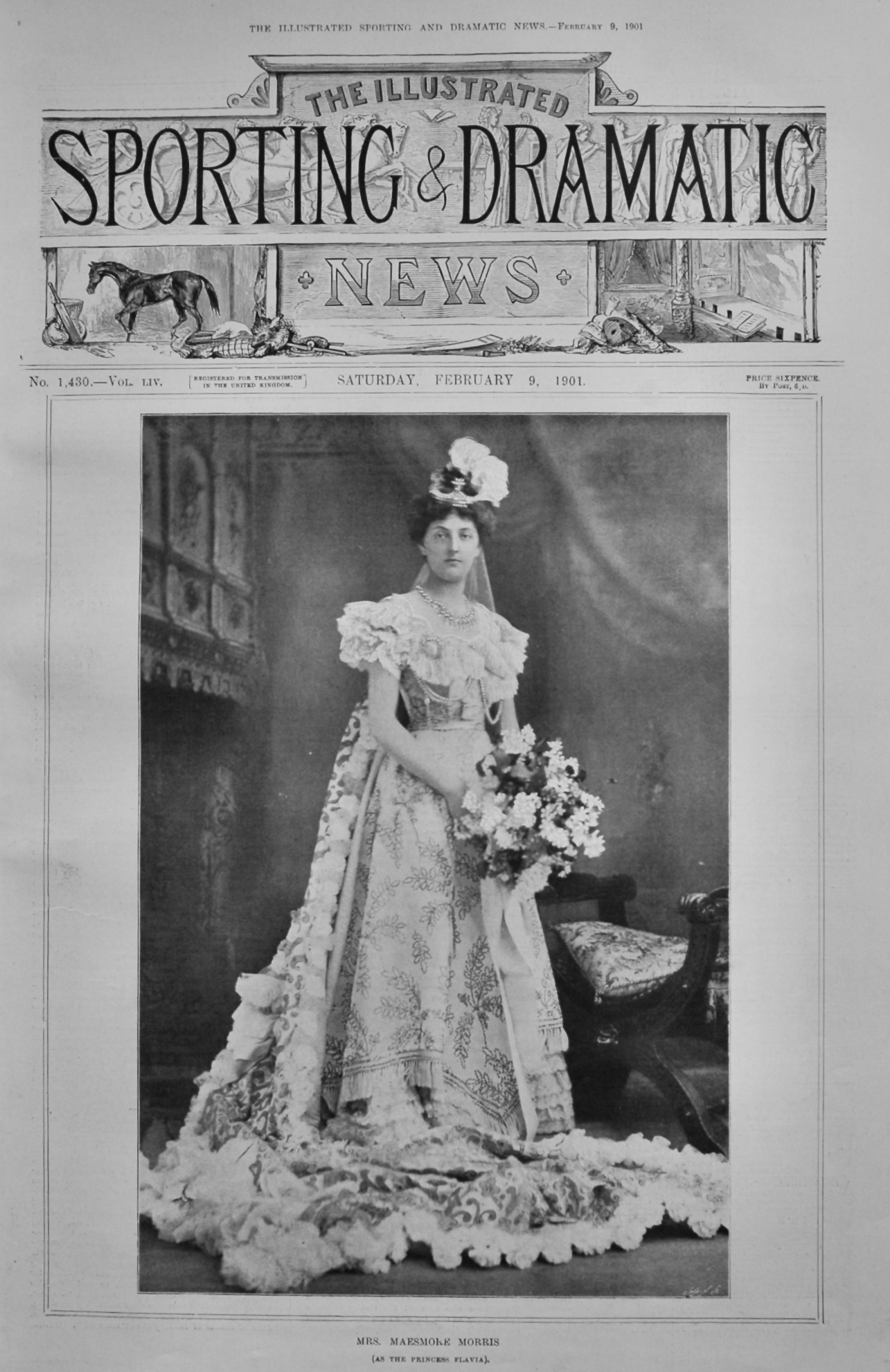 Mrs. Maesmore Morris (As the Princess Flavia). 1901.