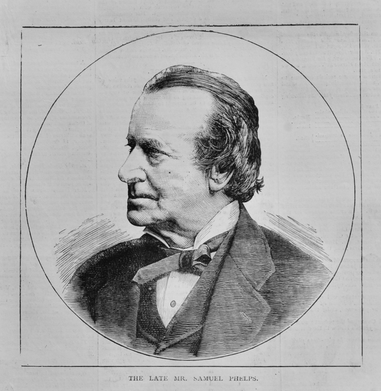 The Late Mr. Samuel Phelps. 1878.