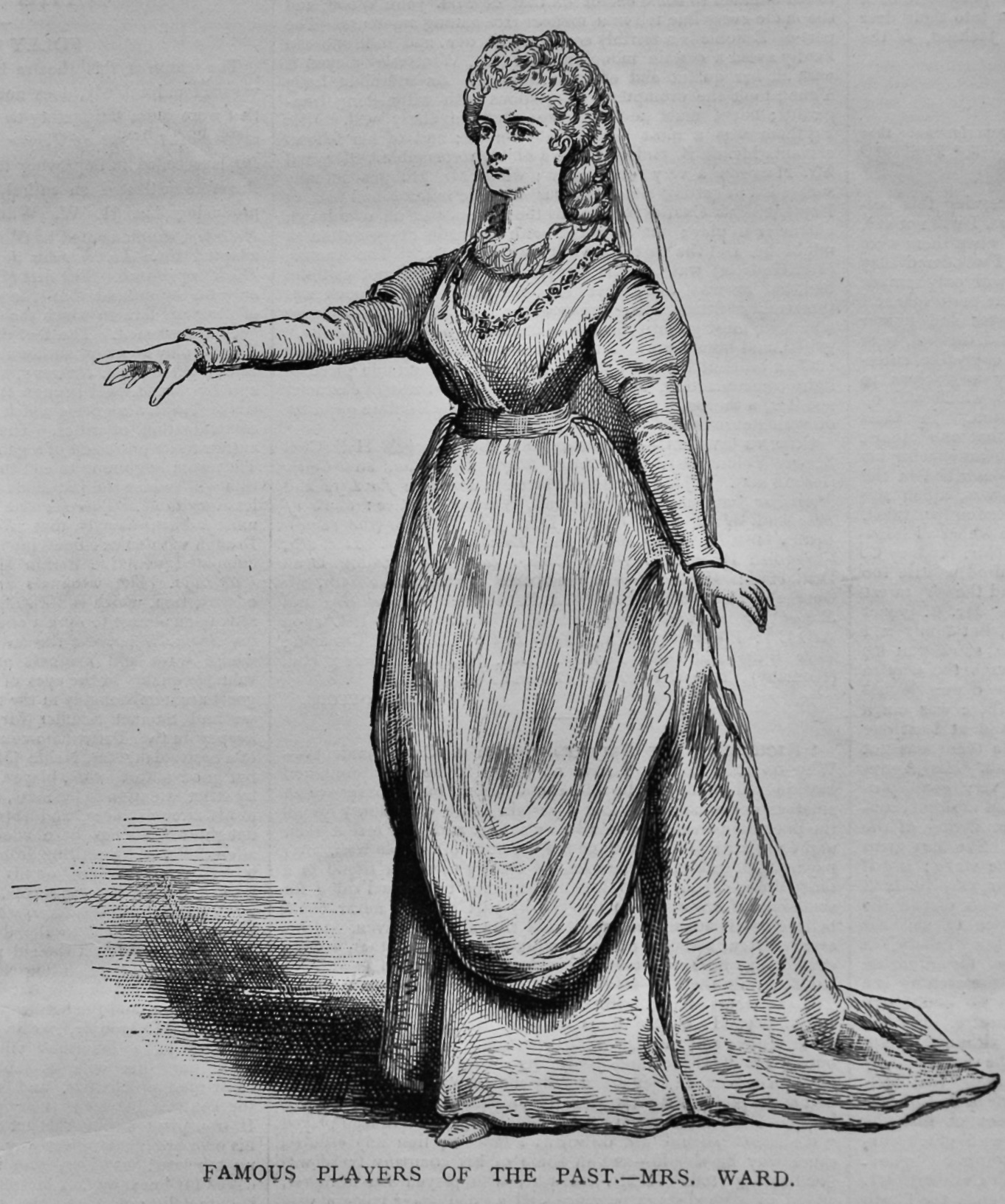 Famous Players of the Past.- Mrs. Ward. 1878.