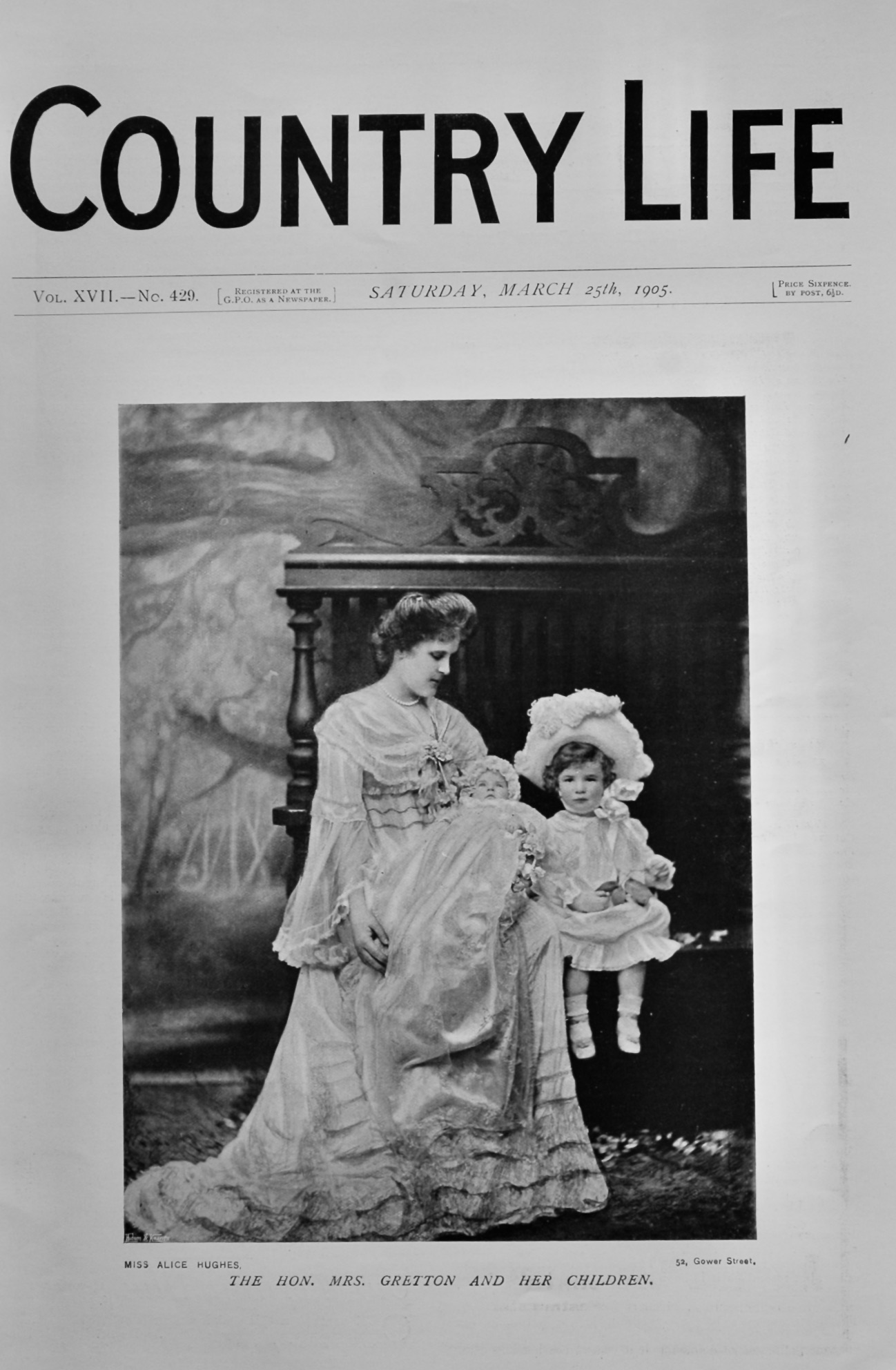 The Hon. Mrs. Gretton and Her Children. 1905.