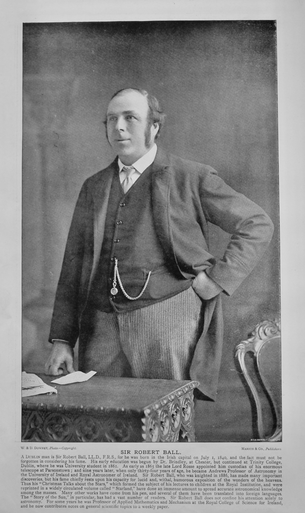 Sr Robert Ball. & Sir Frederick Leighton, P.R.A.
