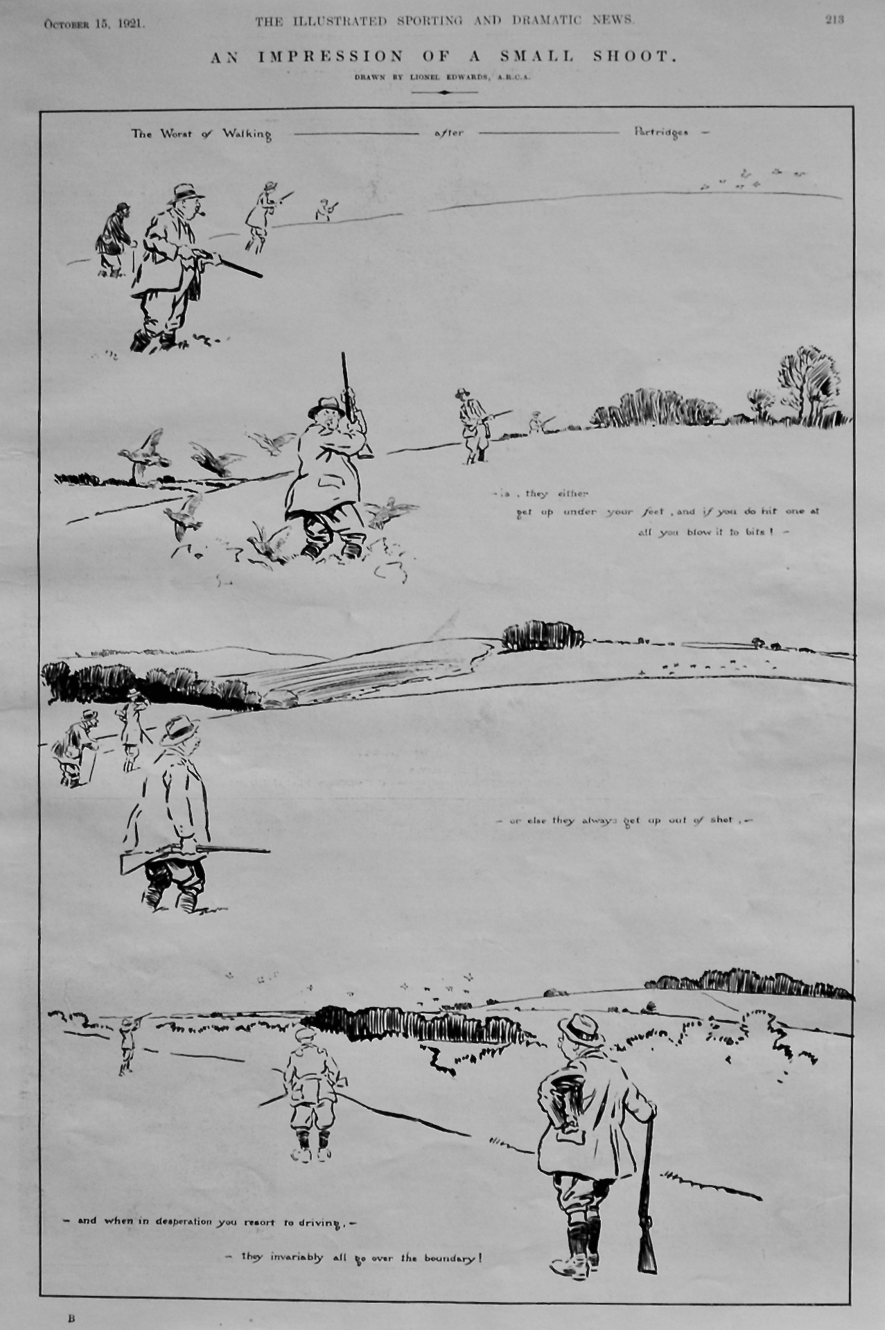 An Impression of a Small Shoot. 1921.