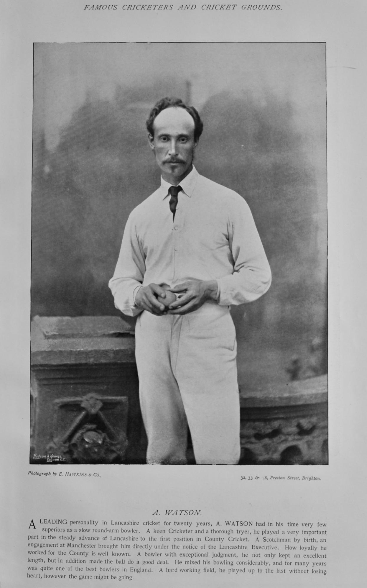 Alexander Watson & George Barkley Raikes. 1895. (Cricketers).