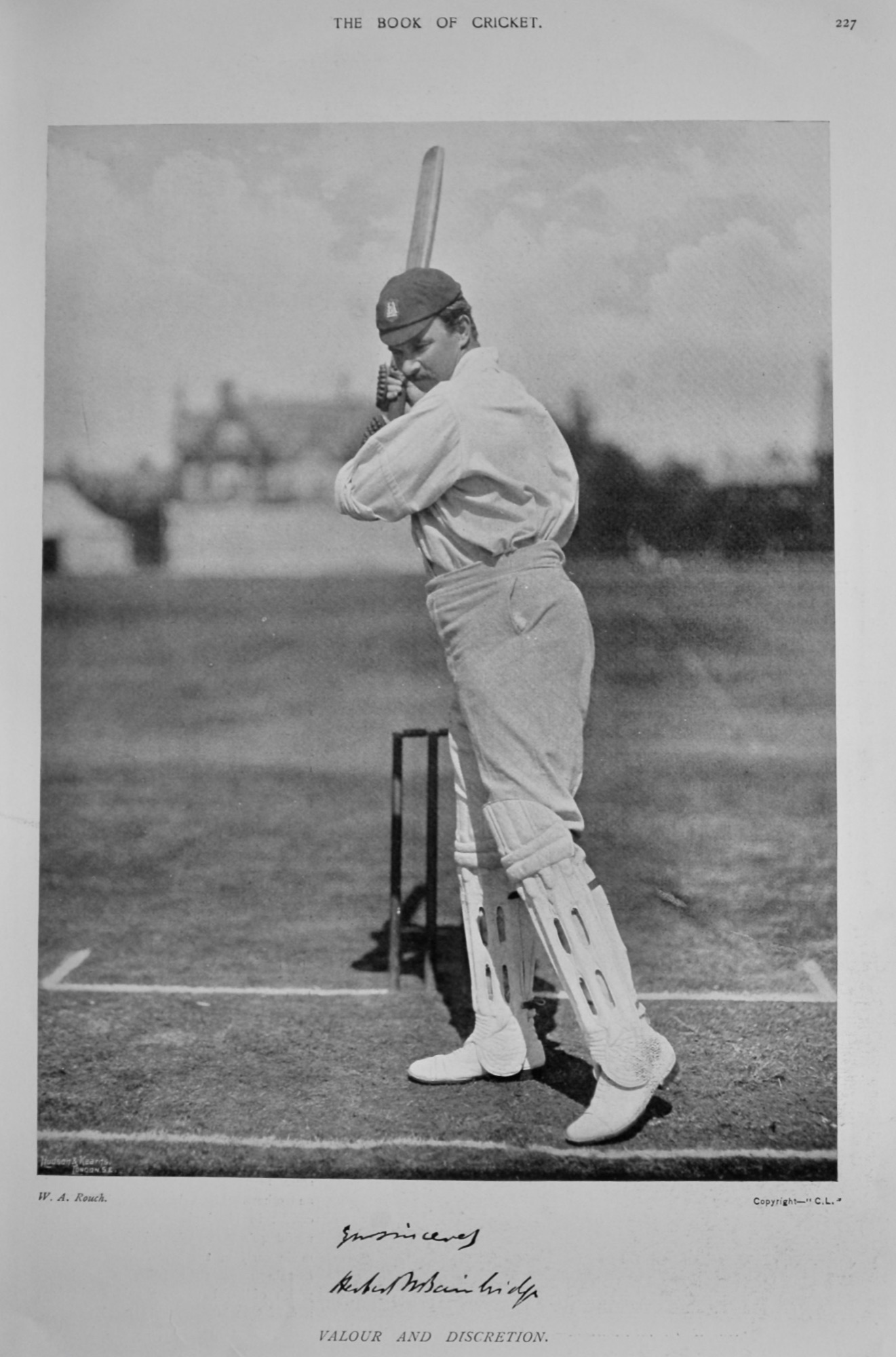 Herbert William Bainbridge. 1899. (Cricketer).