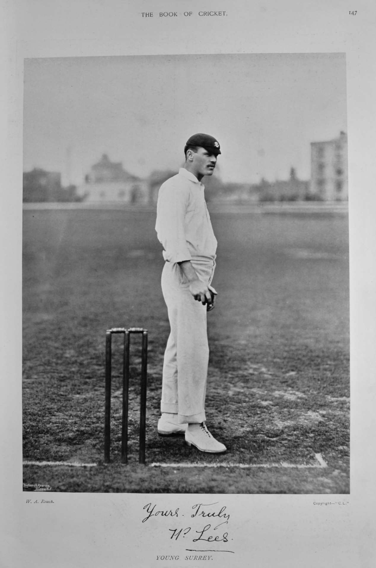Walter Lees. 1899. (Cricketer).