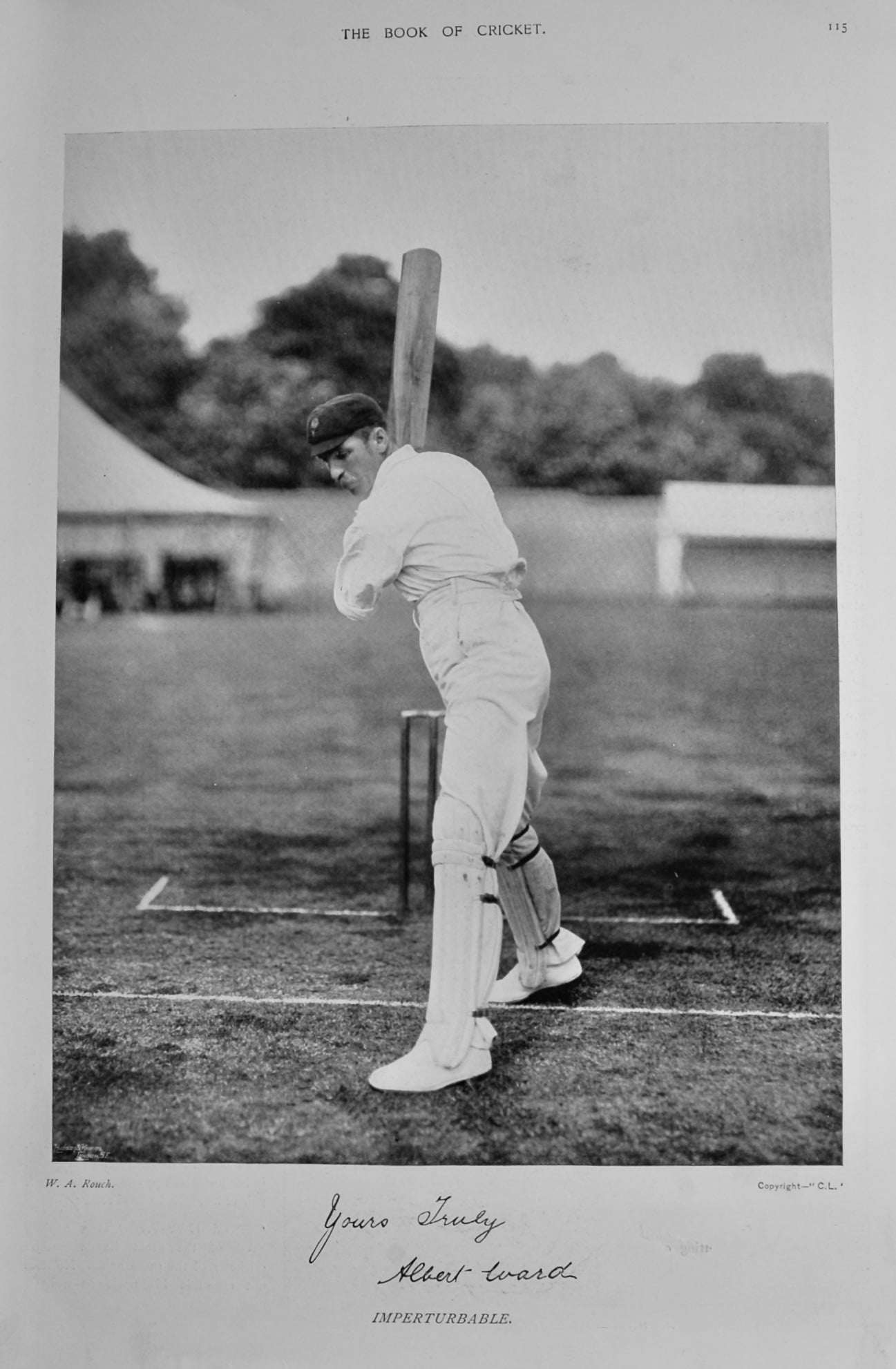 Albert Ward. 1899. (Cricketer).
