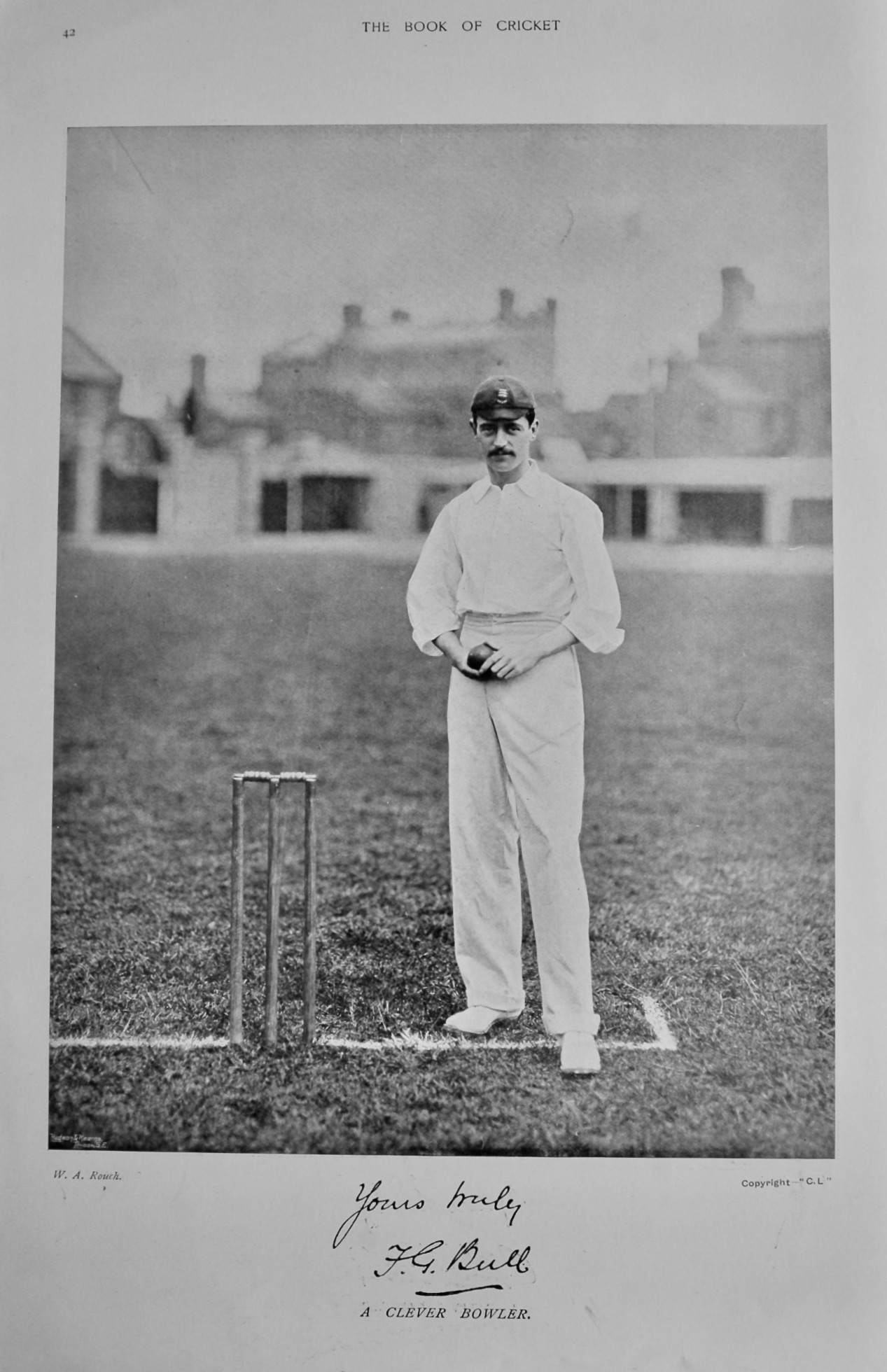 Frederick George Bull. & Cyril Otto Hudson Sewell. 1899. (Cricketers).