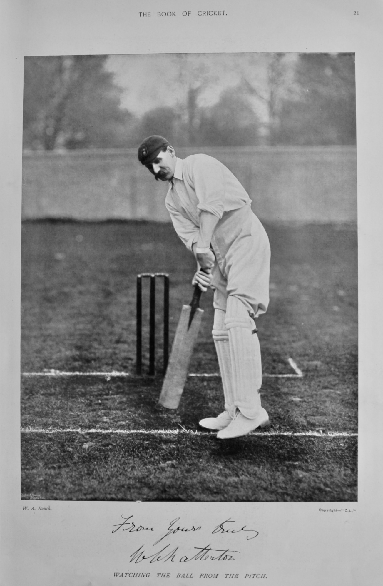 William Chatterton. 1899. (Cricketer).
