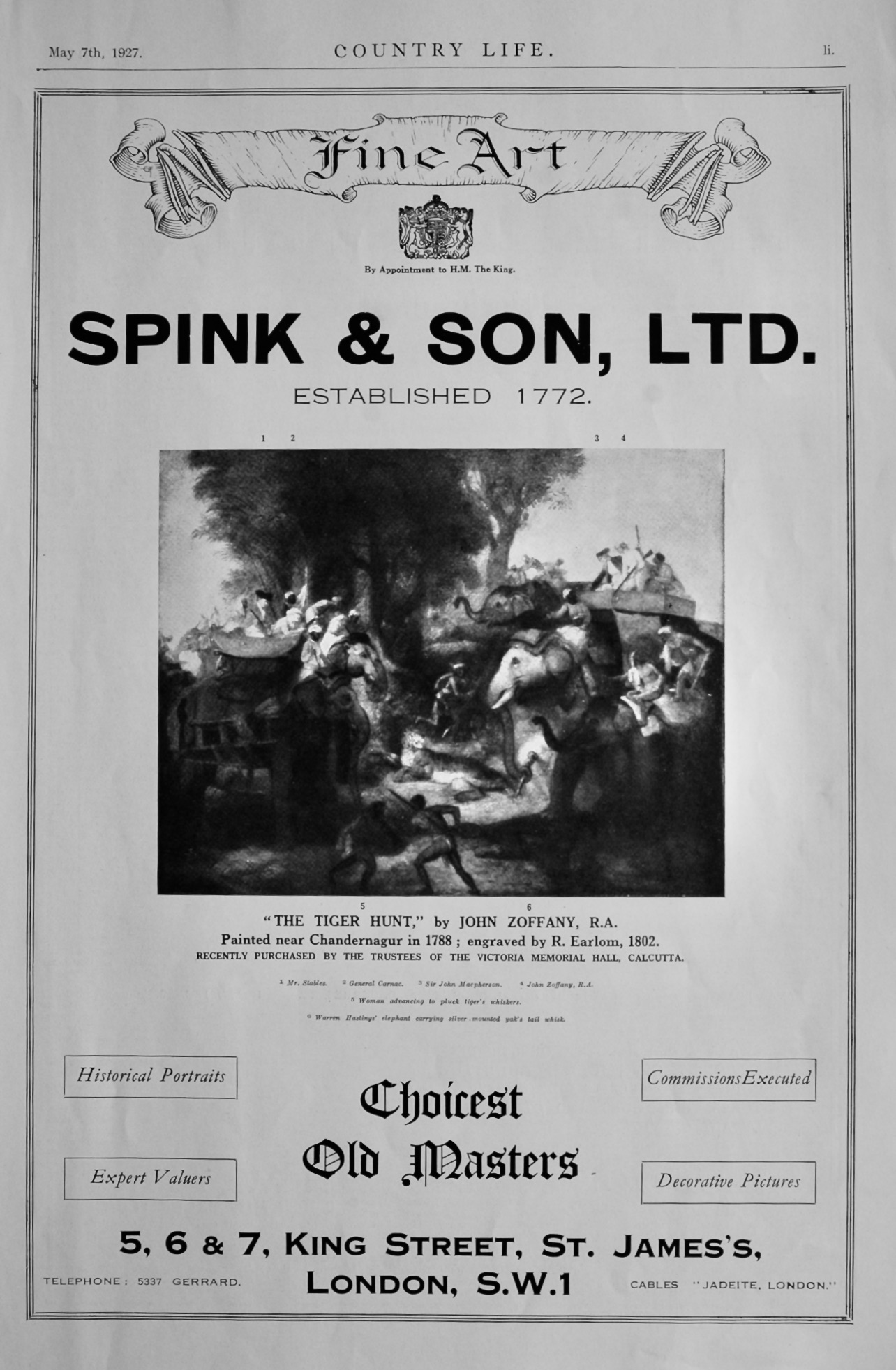 Spink & Son, Ltd. Fine Art. & Frank Partridge Works of Art. 1927.