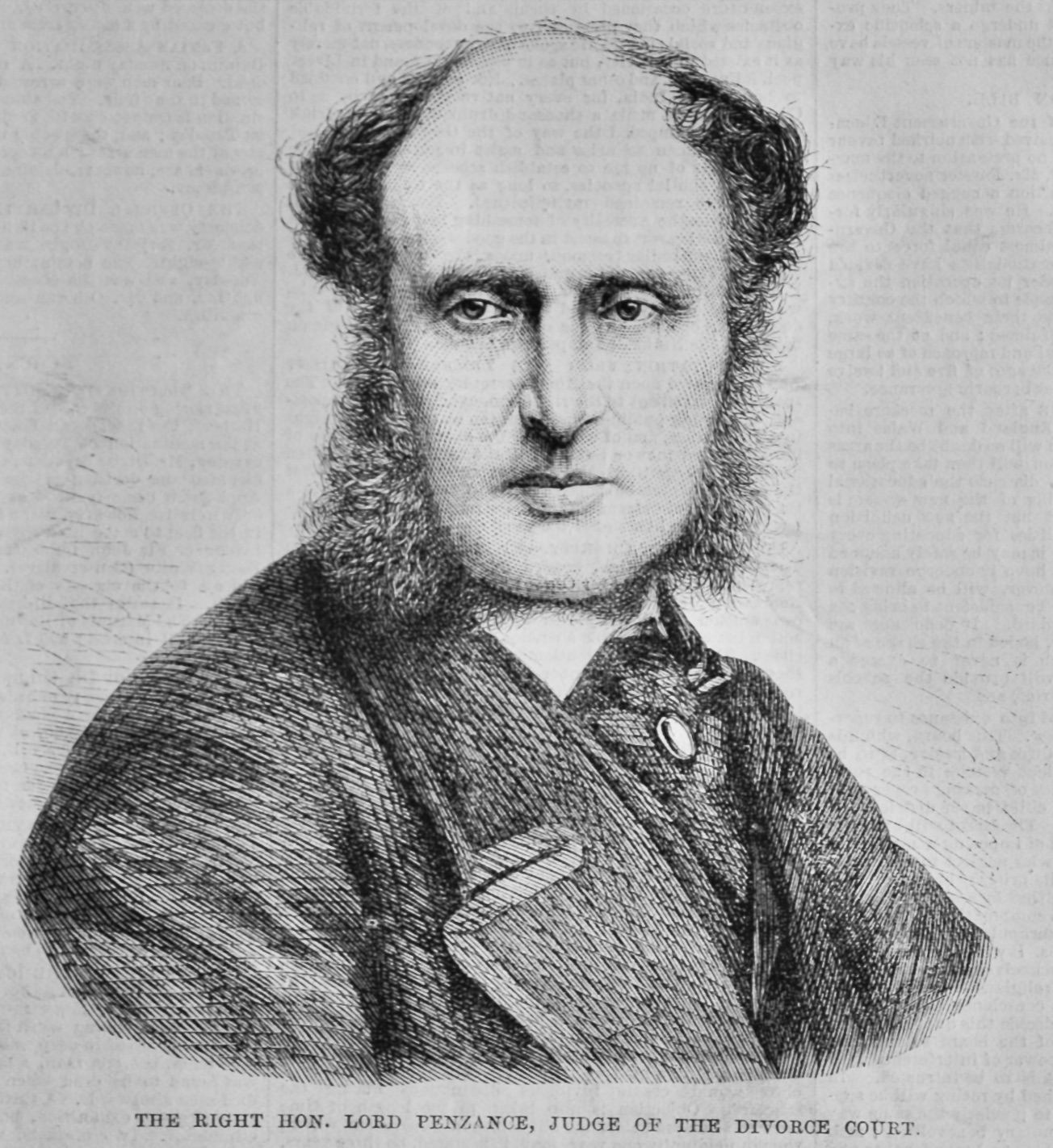 The Right Hon. Lord Penzance, Judge of the Divorce Court. 1870.