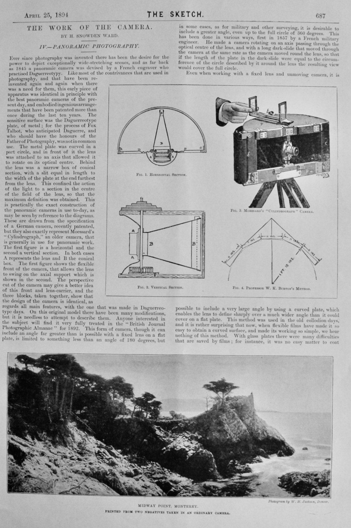 The Work of the Camera. : IV.- Panoramic Photography. 1894.
