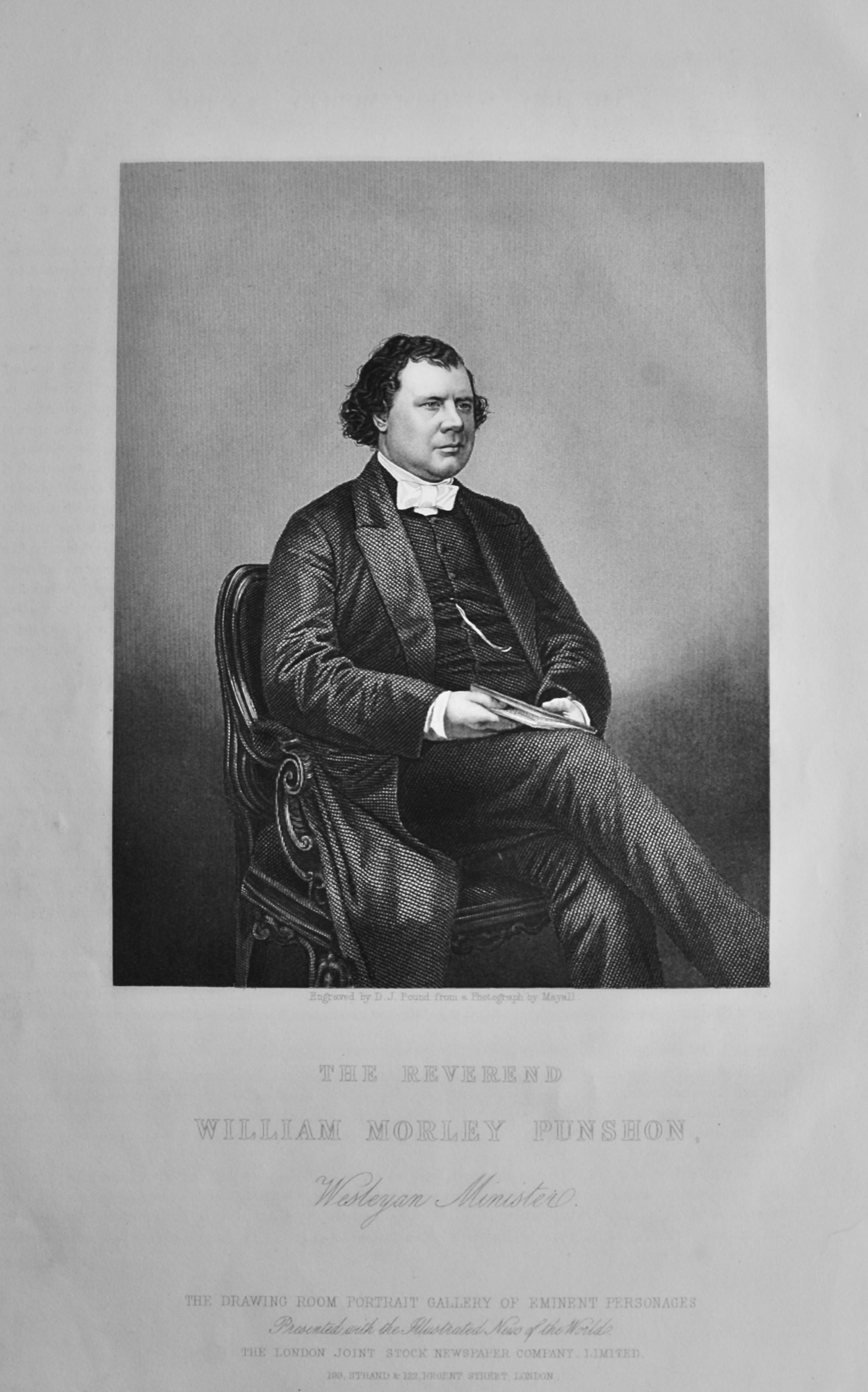 The Reverend William Morley Punshon, Wesleyan Minister. 1860c.