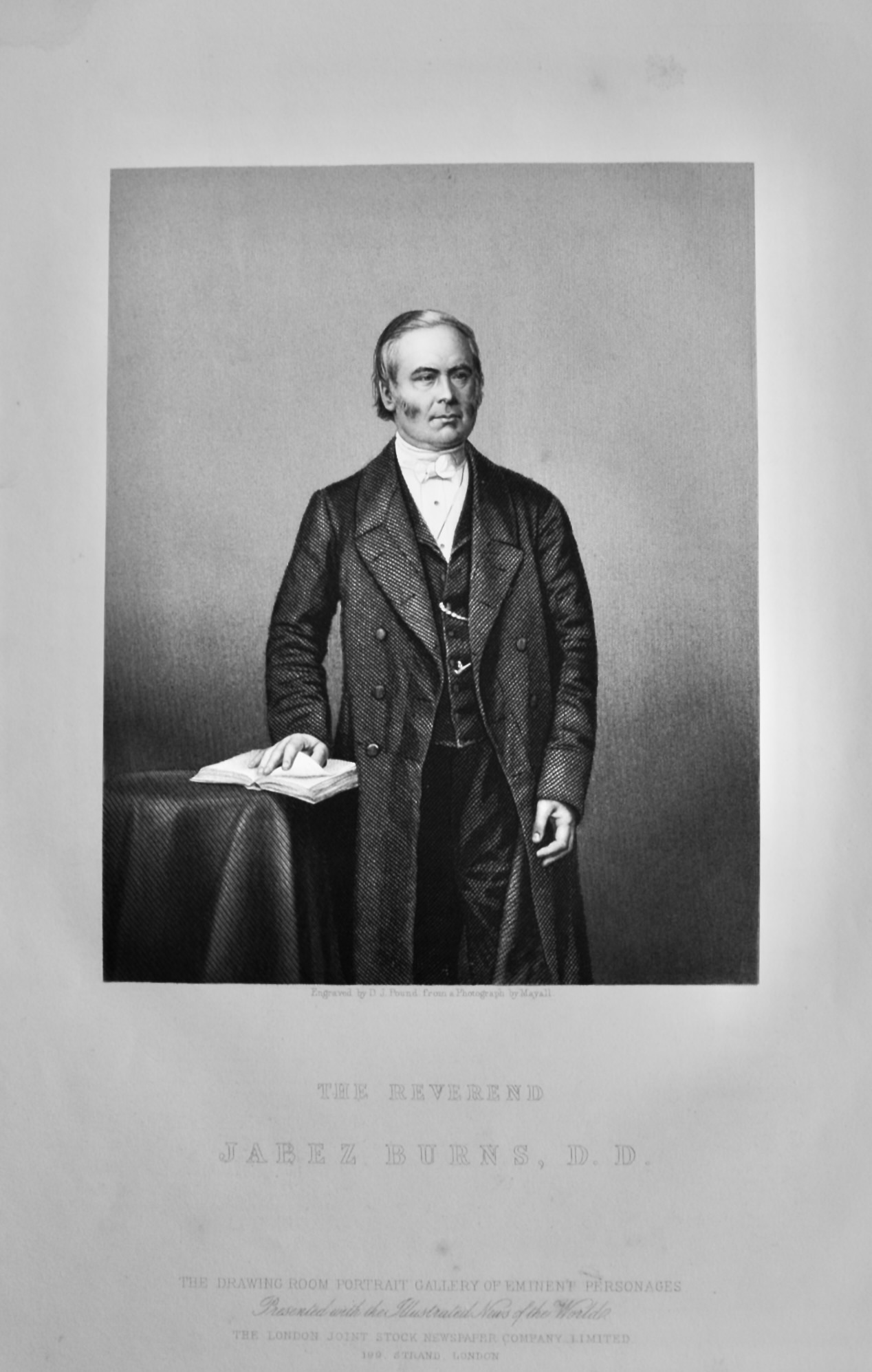 The Reverend Jabez Burns, D.D. 1860c.