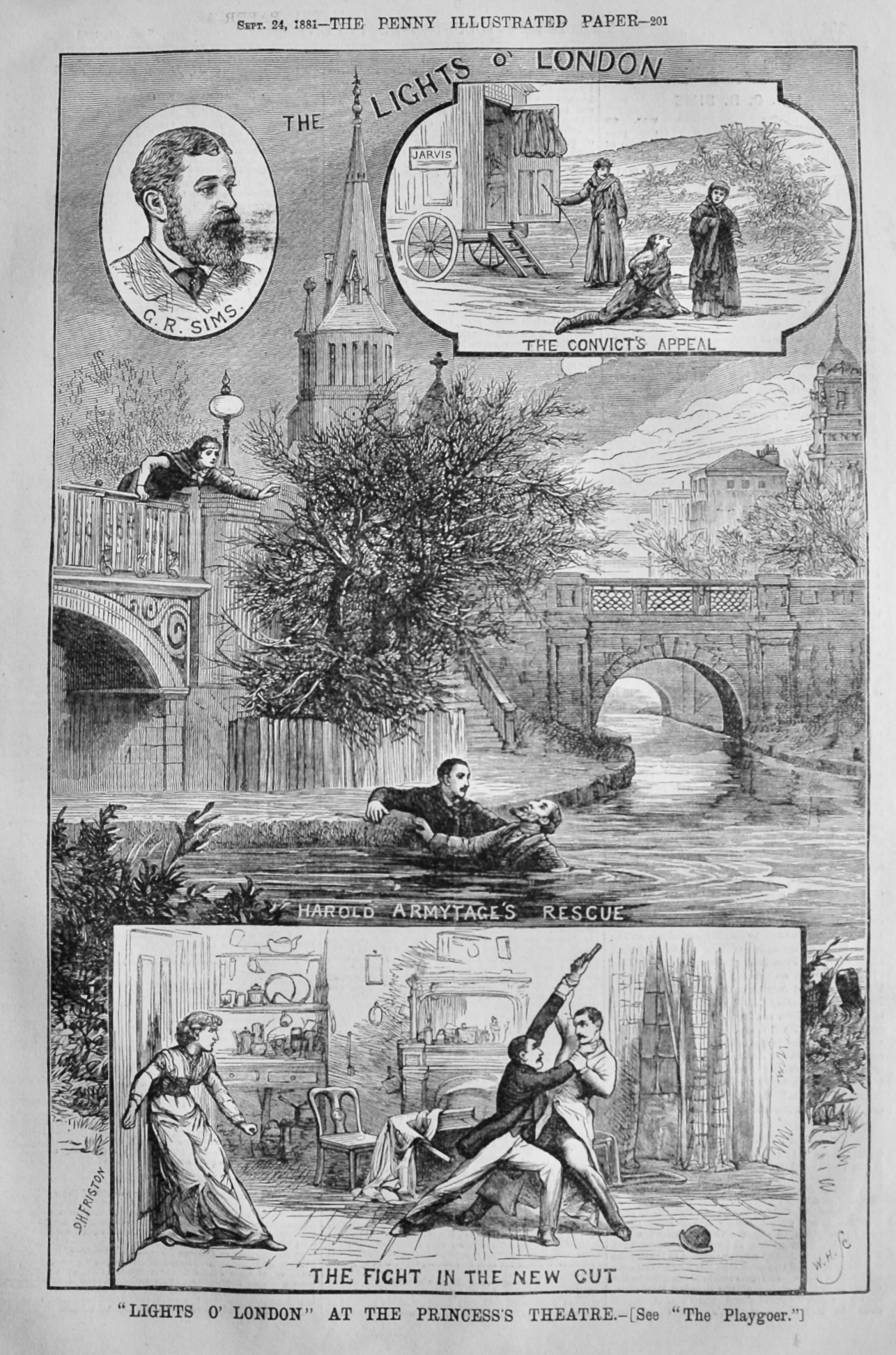 "Lights O' London" at the Princess's Theatre. 1881.