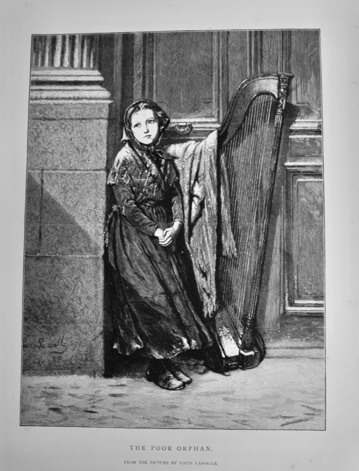 The Poor Orphan. (From the picture by Louis Lassalle.)