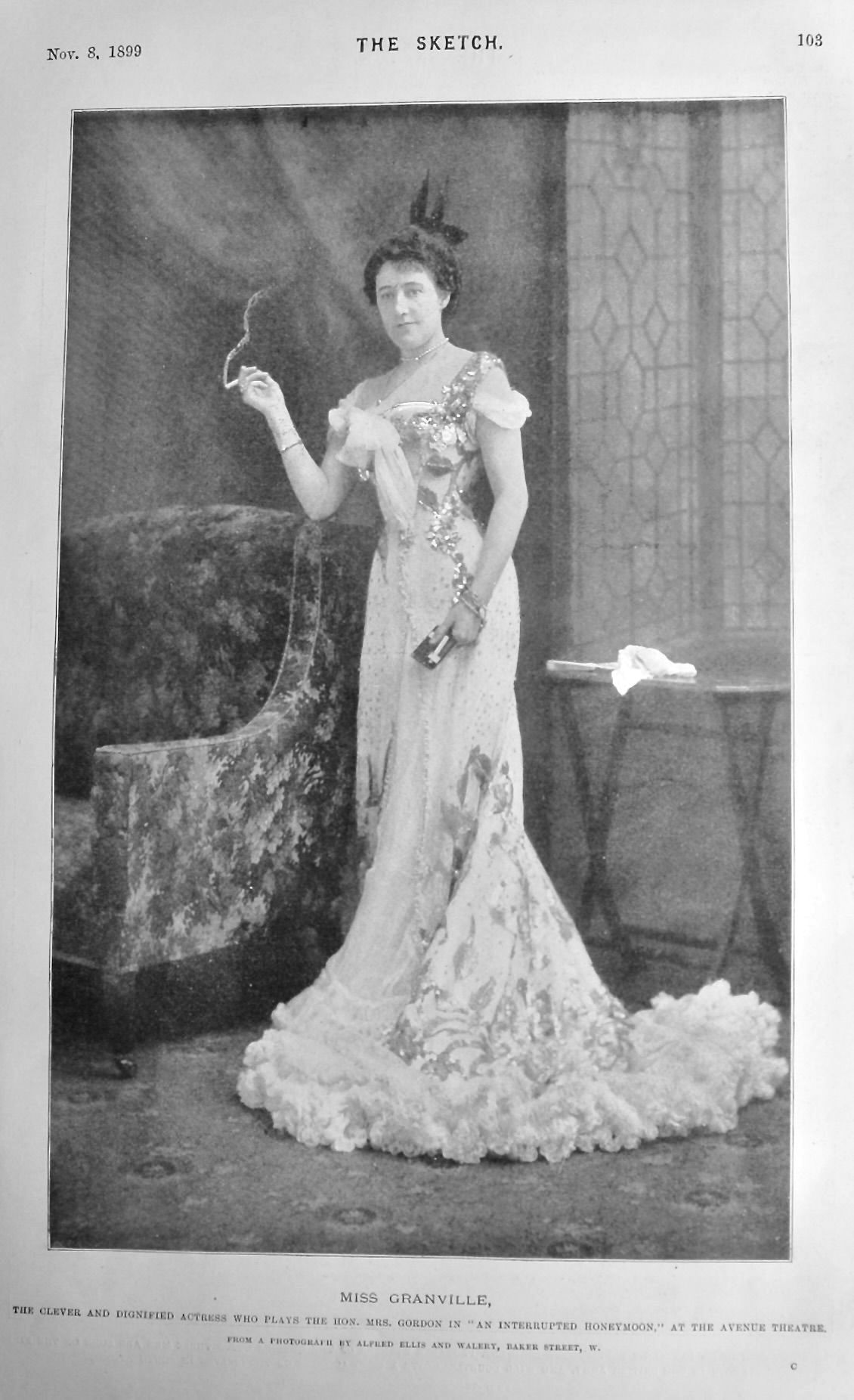 Miss Granville, the Clever and Dignified Actress who plays the Hon. Mrs ...