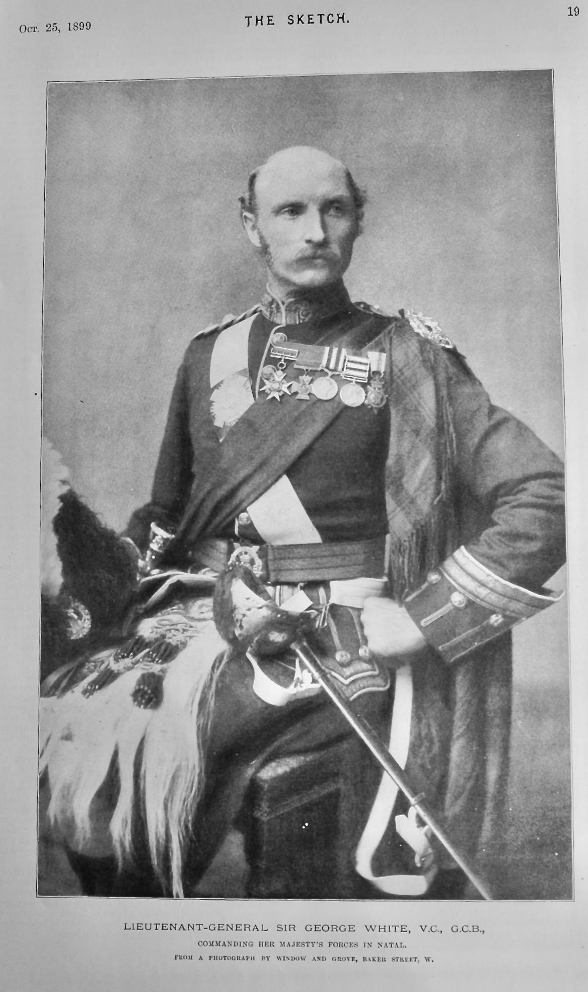 Lieutenant-General Sir George White, V.C., G.C.B., Commanding Her ...