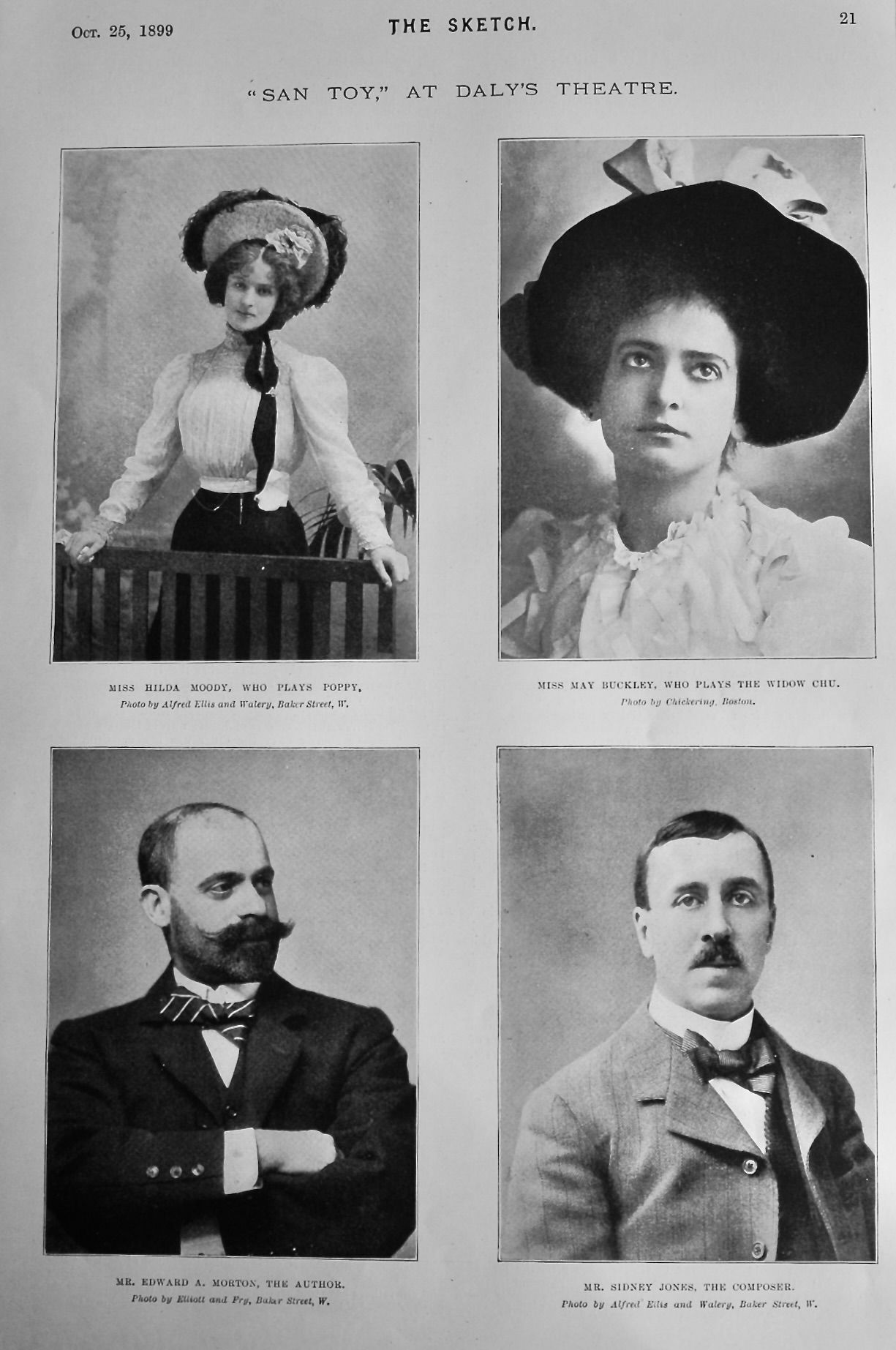 "San Toy," at Daly's Theatre. 1899.