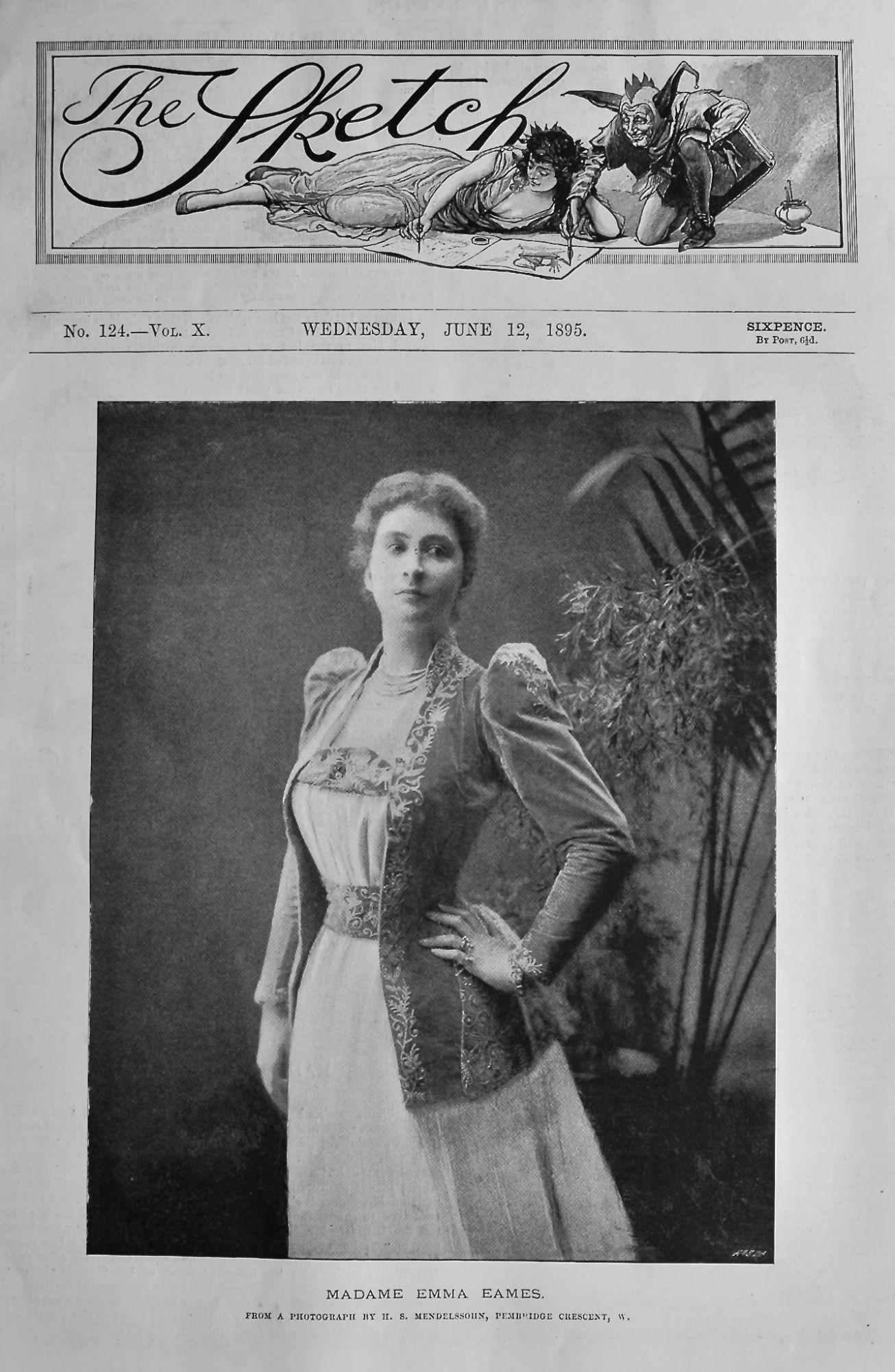 Madame Emma Eames. 1895.