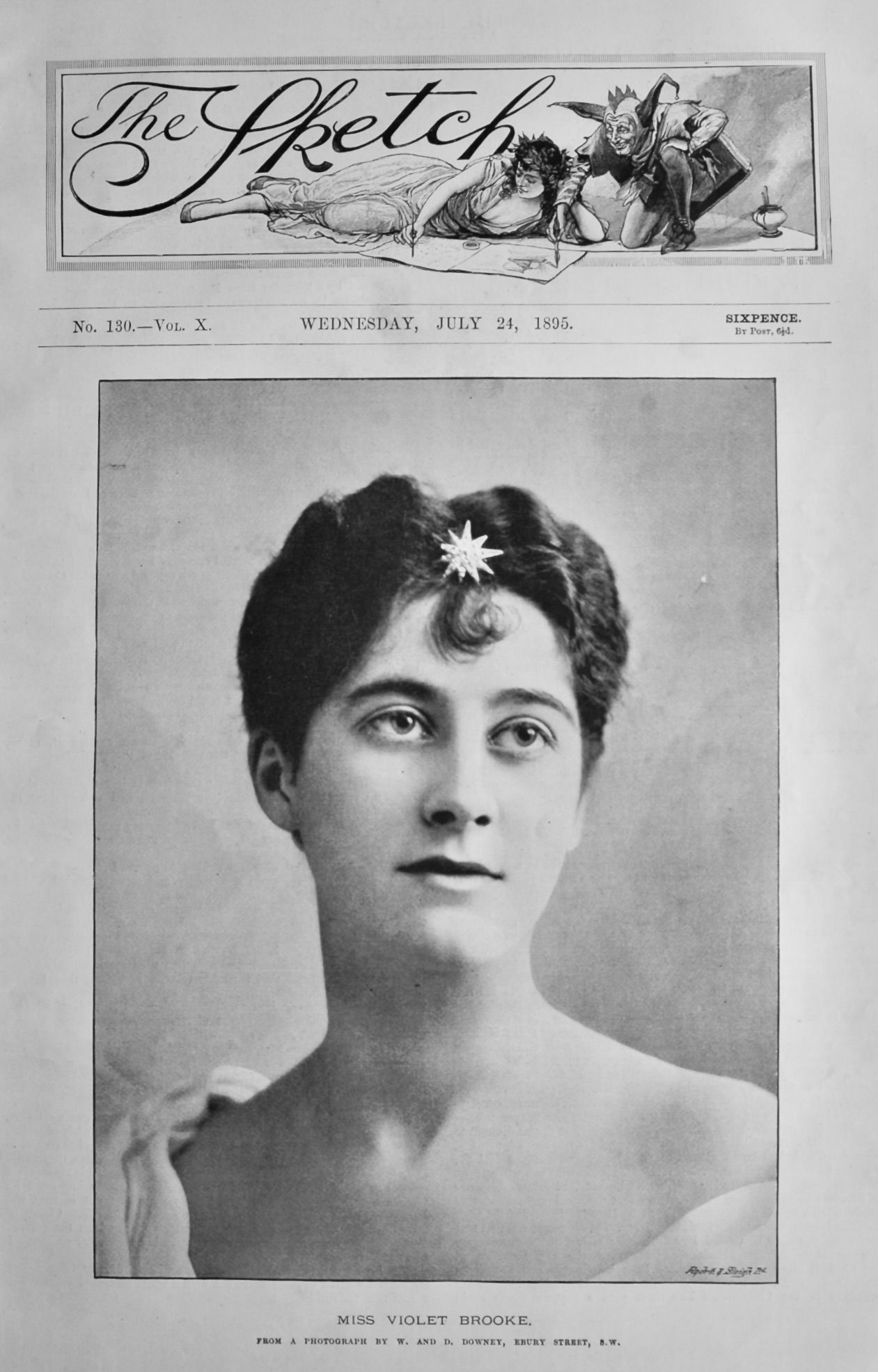 Miss Violet Brooke. 1895. (Actress).