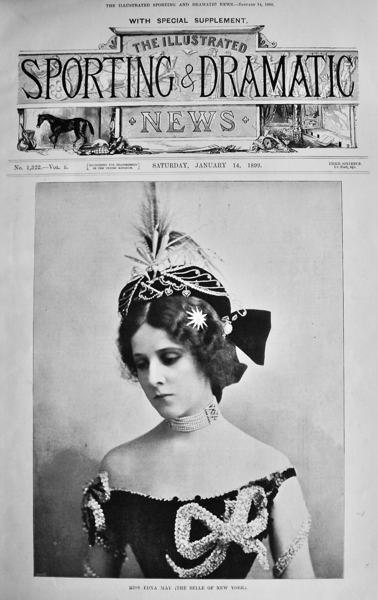 Miss Edna May (The Belle of New York). 1899.