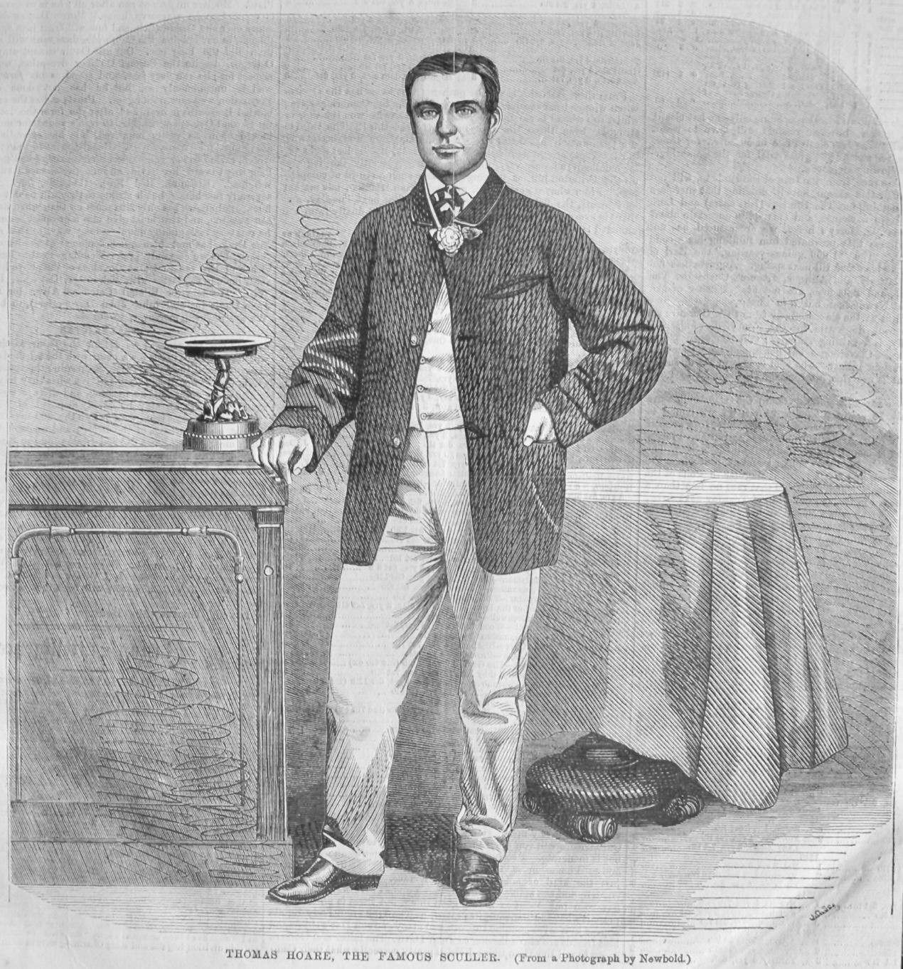 Thomas Hoare, the Famous Sculler. 1865