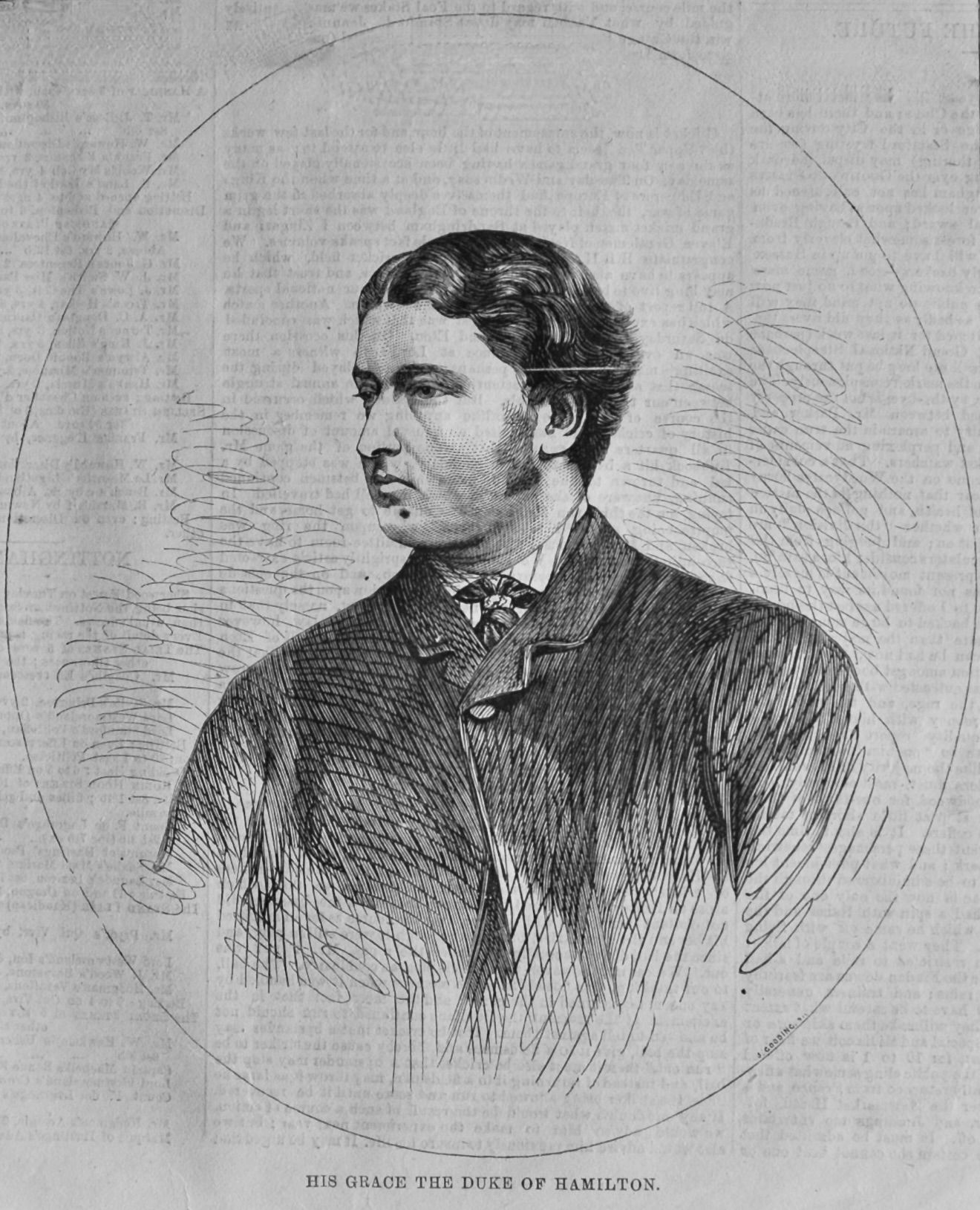 His Grace the Duke of Hamilton. 1866.