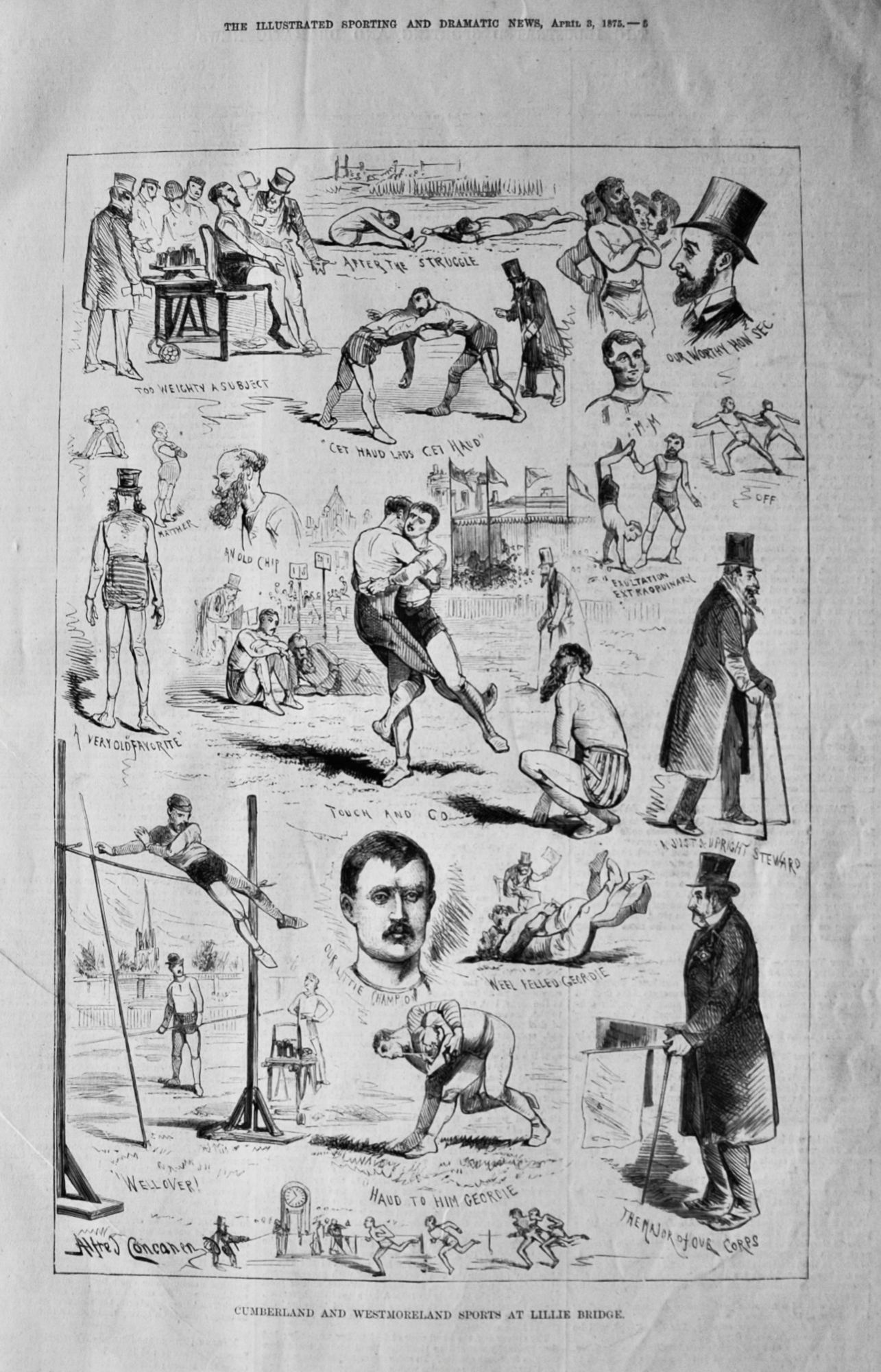 Cumberland and Westmoreland Sports at Lillie Bridge. 1875.