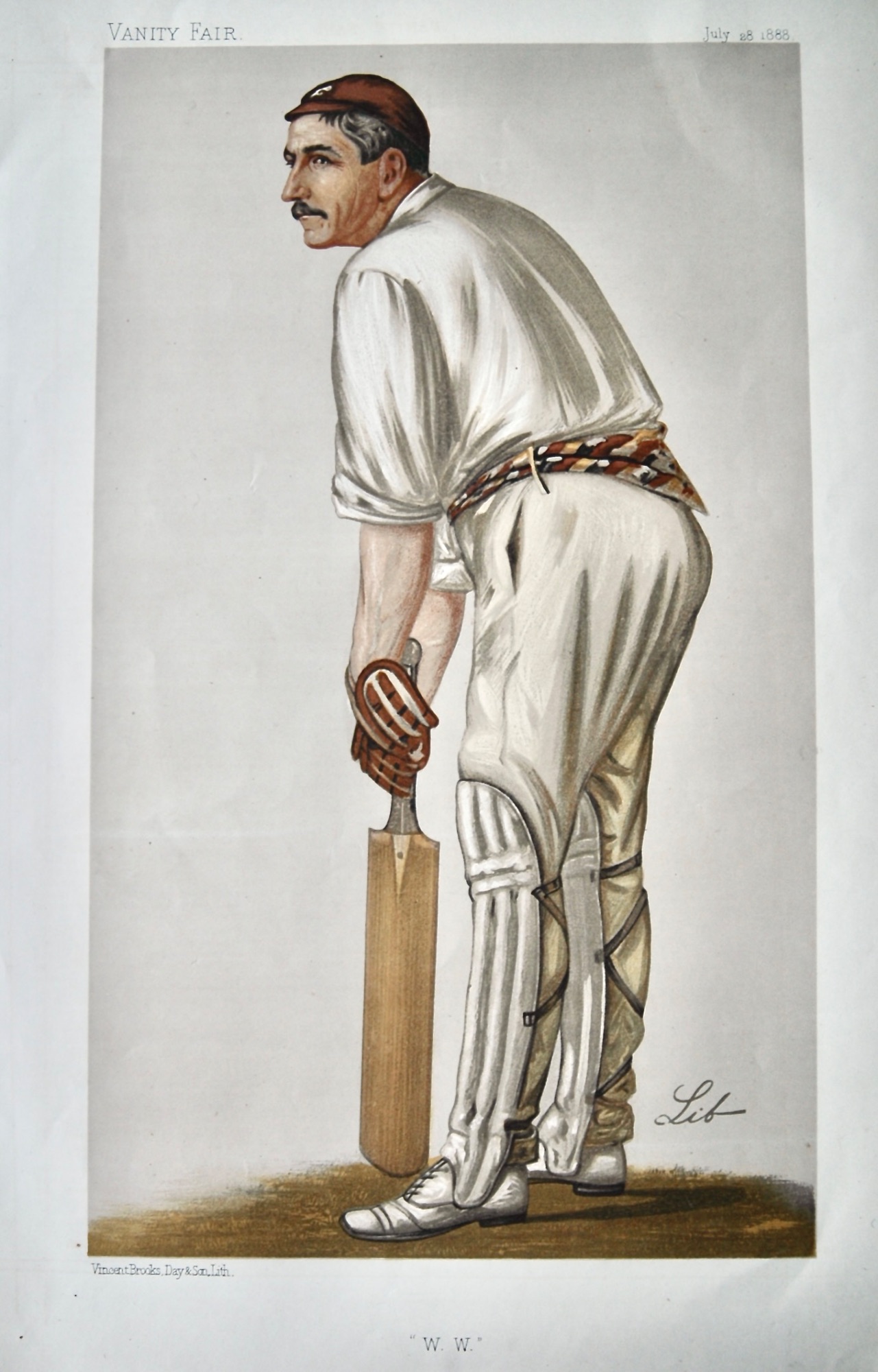 "W.W." Walter William Read, Cricketer. (Vanity Fair July 28th, 1888.).