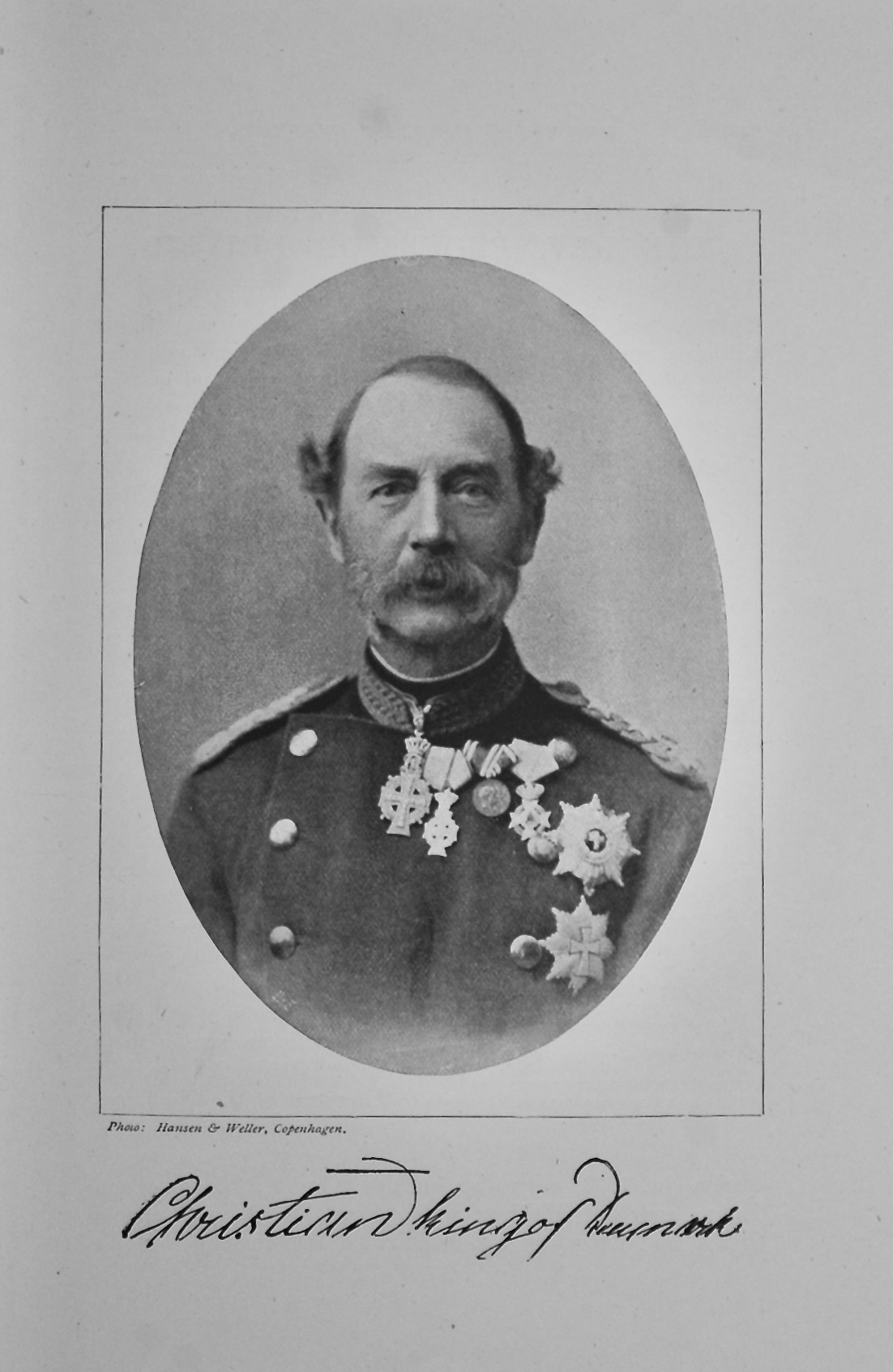 The King of Denmark. (His Majesty King Christian IX.) 1895.