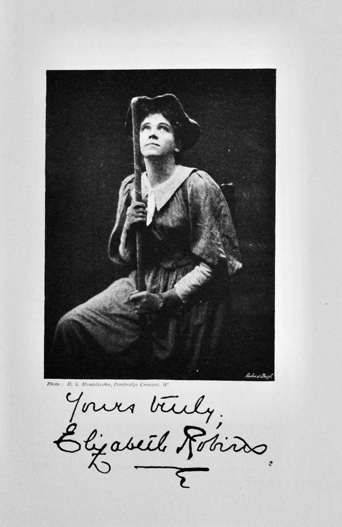 Elizabeth Robins. (Actress & Playwright) 1895.