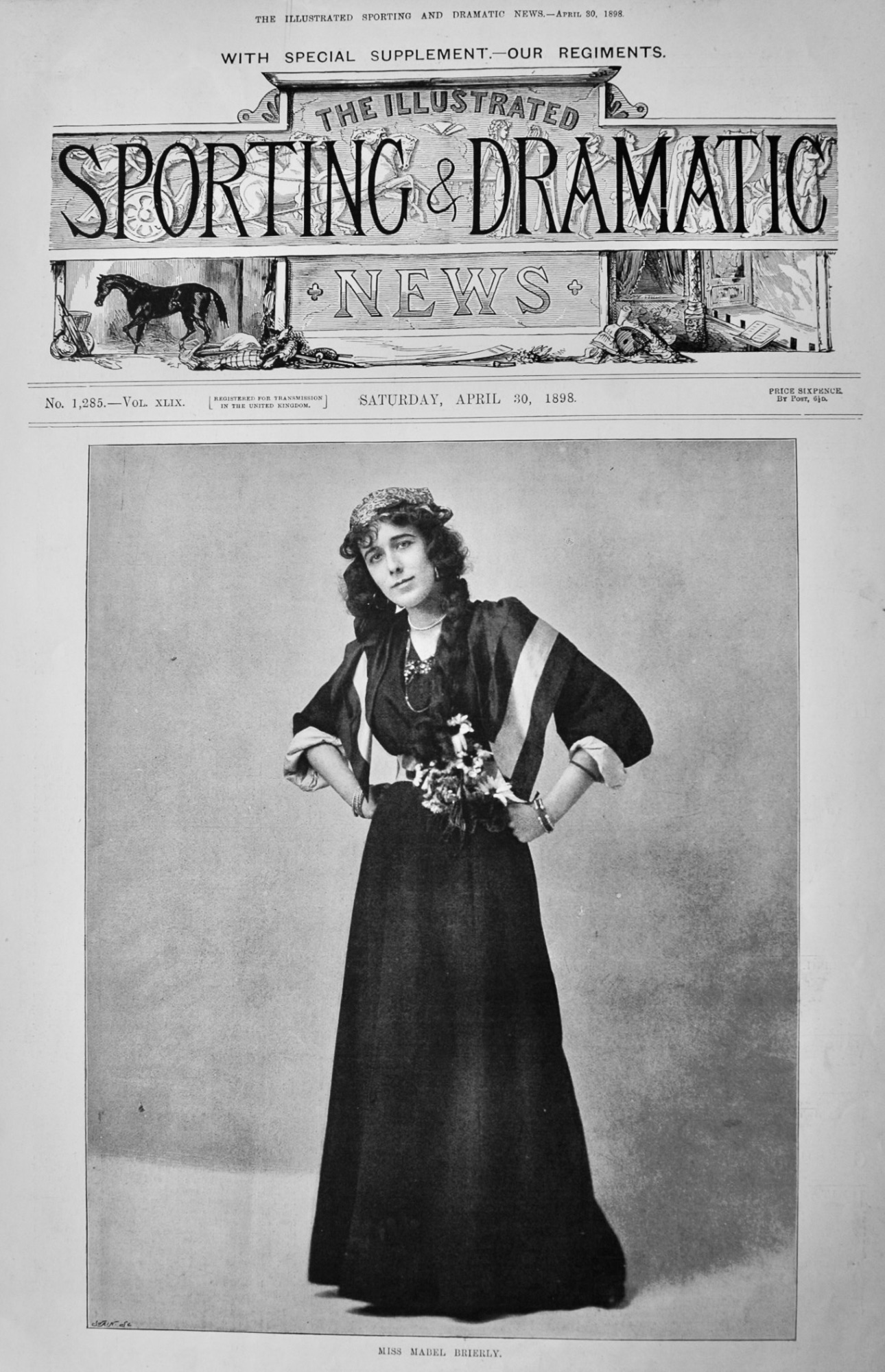 Miss Mabel (Marie) Brierly. (Actress) 1898.