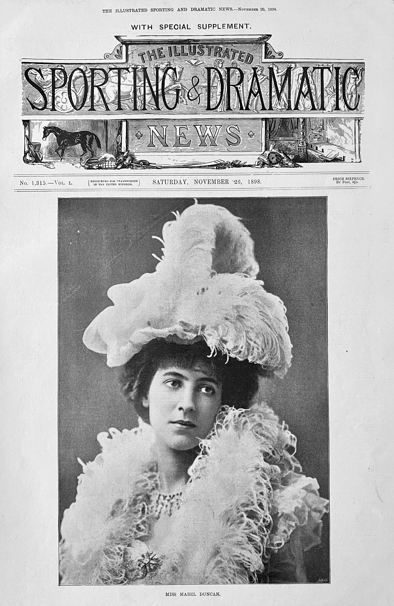Miss Mabel Duncan. 1898.