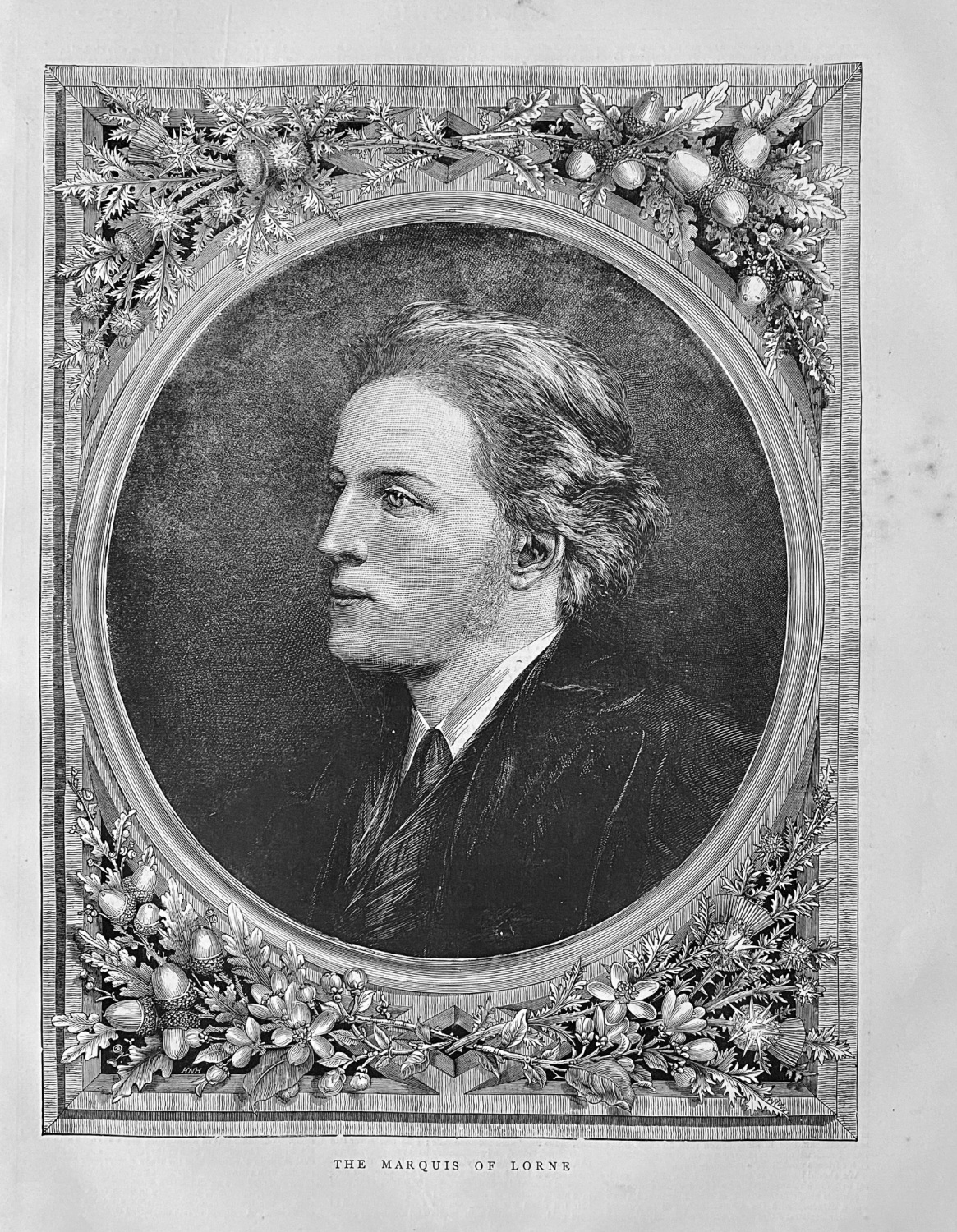 The Marquis of Lorne. (Portrait) 1871.