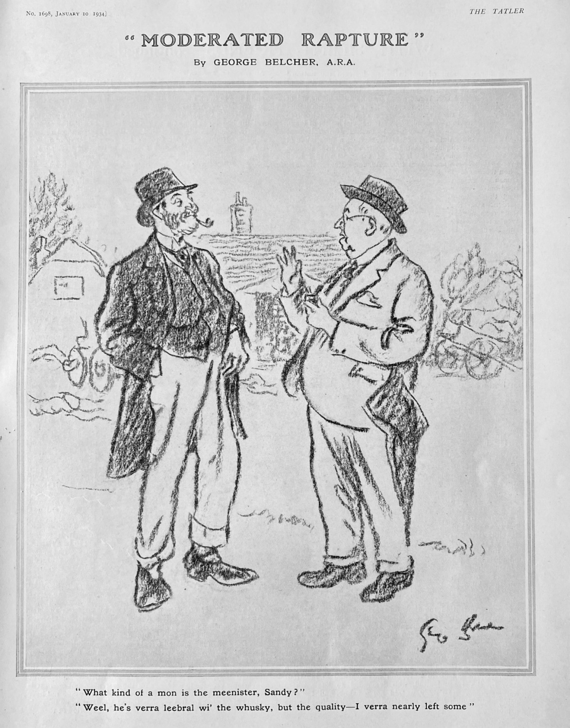 "Moderated Rapture" By George Belcher, A.R.A. 1934.