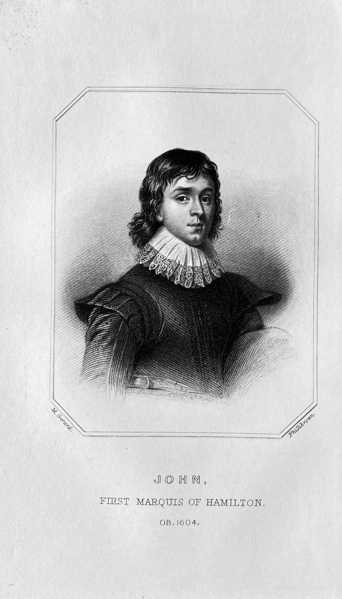 John, First Marquis of Hamilton. OB : 1604.