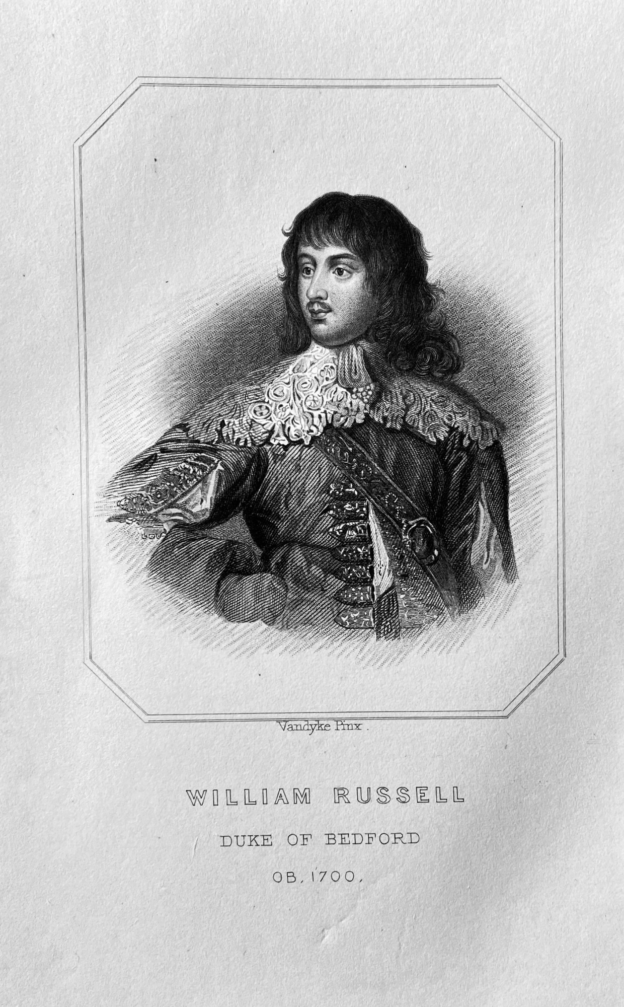William Russell. Duke of Bedford OB : 1700.