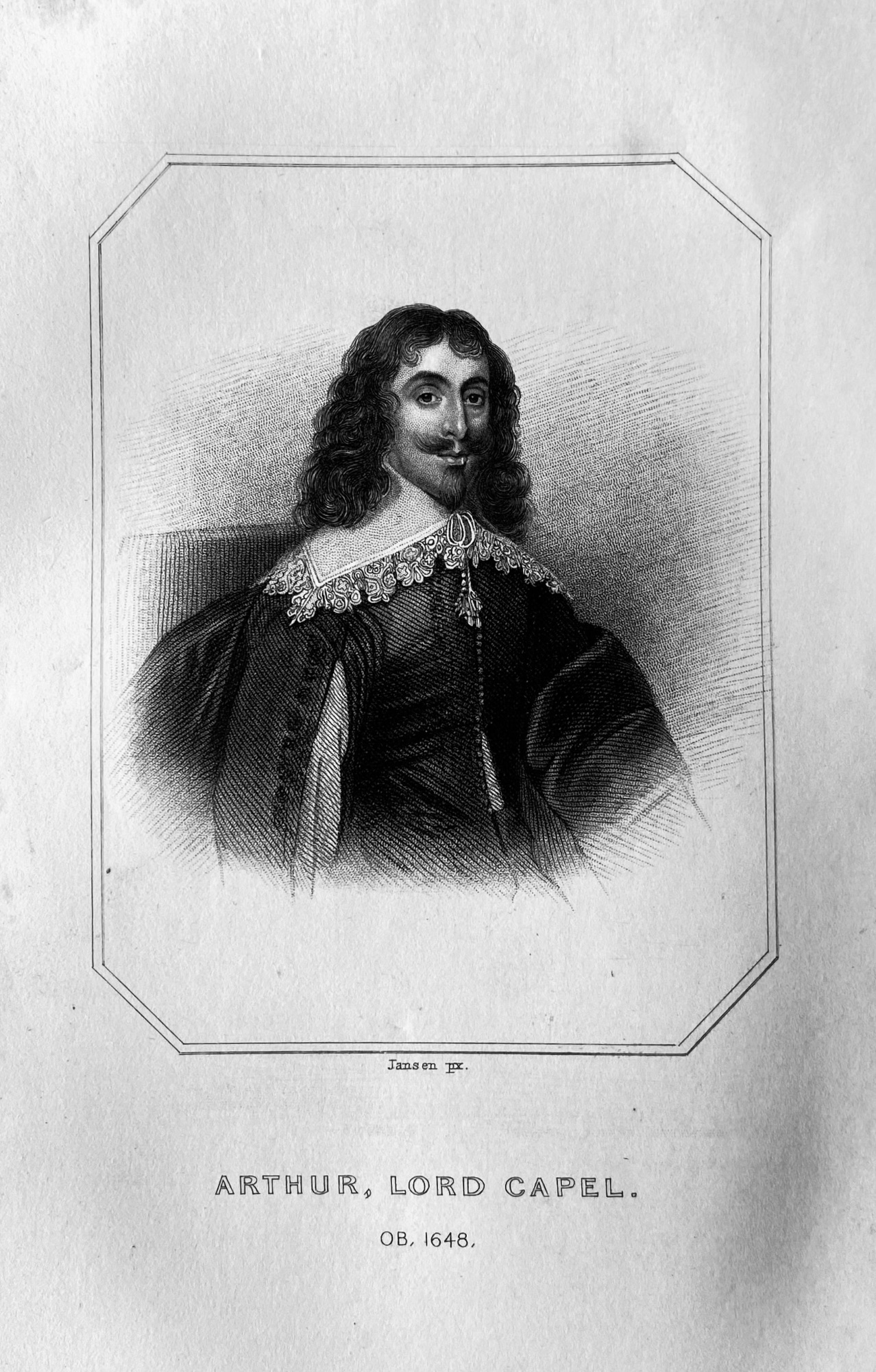 Arthur, Lord Capel. OB : 1648.
