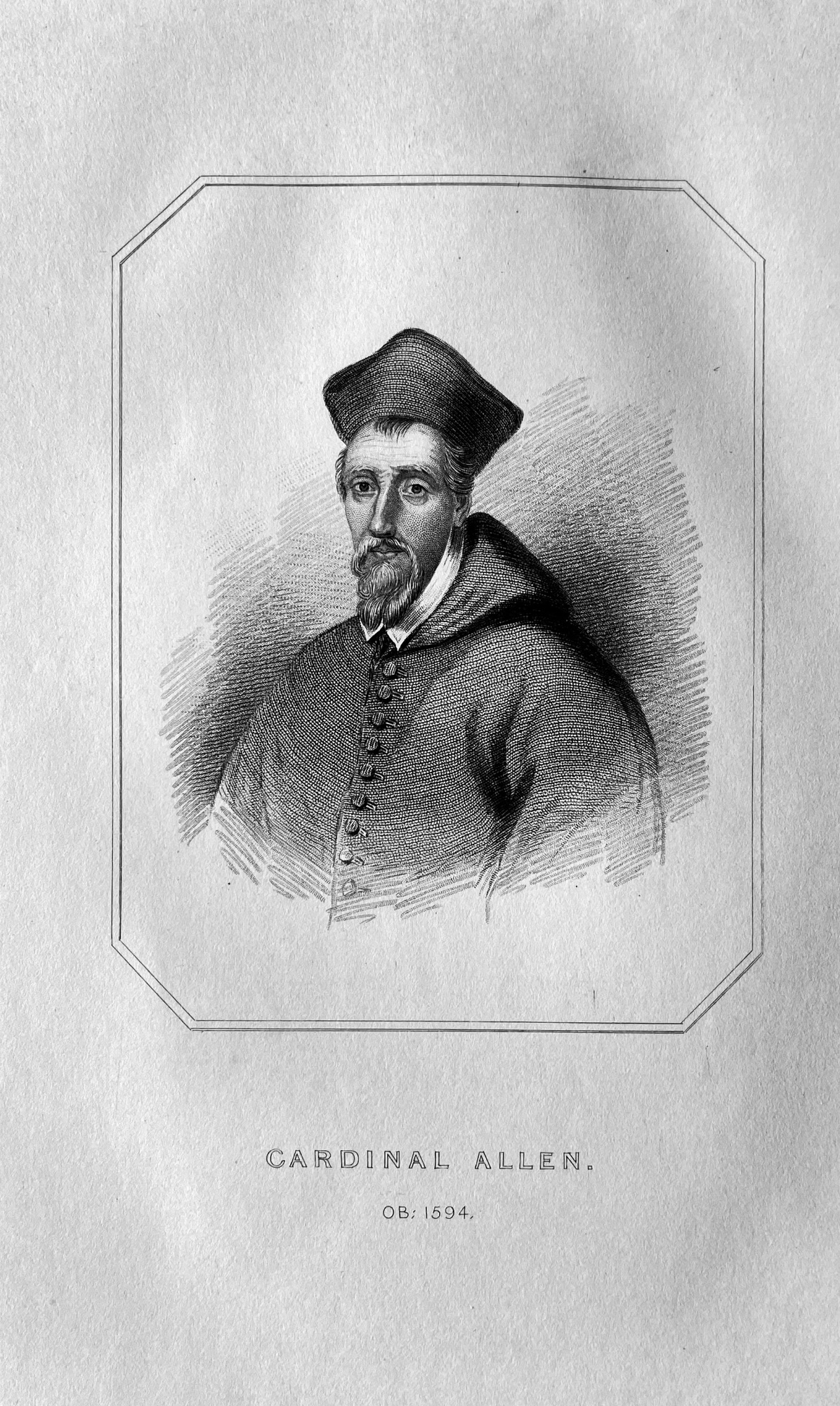William Allen, Cardinal. OB : 1594.